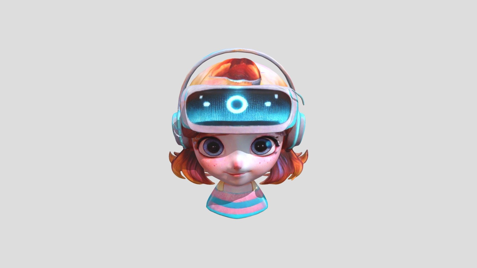 3D Stylized VR Girl Character - Download Free 3D model by ...