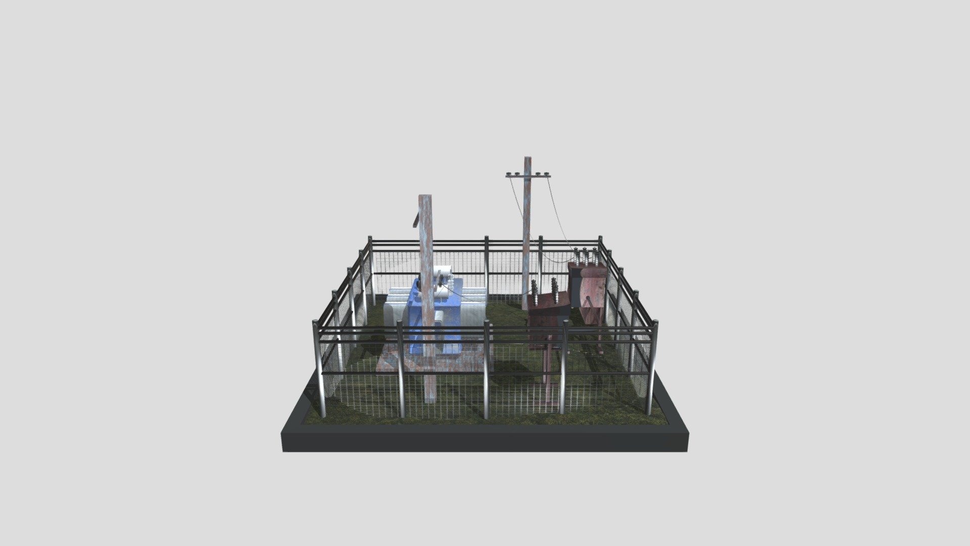 Electricity Power Transformer - Download Free 3D model by spk254group ...