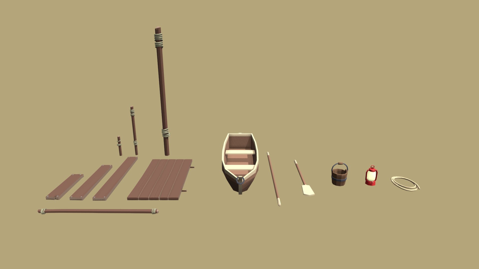 Poly Swamp - Props - 3D model by RunemarkStudio [31cdd9d] - Sketchfab
