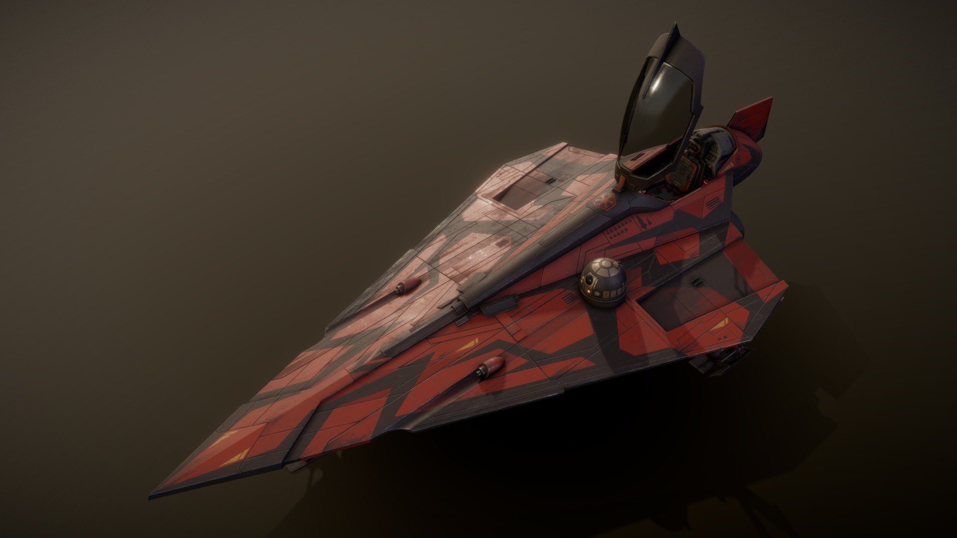 Star Wars Jedi Starfighter (Maul's Revenge) - 3D model by Quantum Void ...