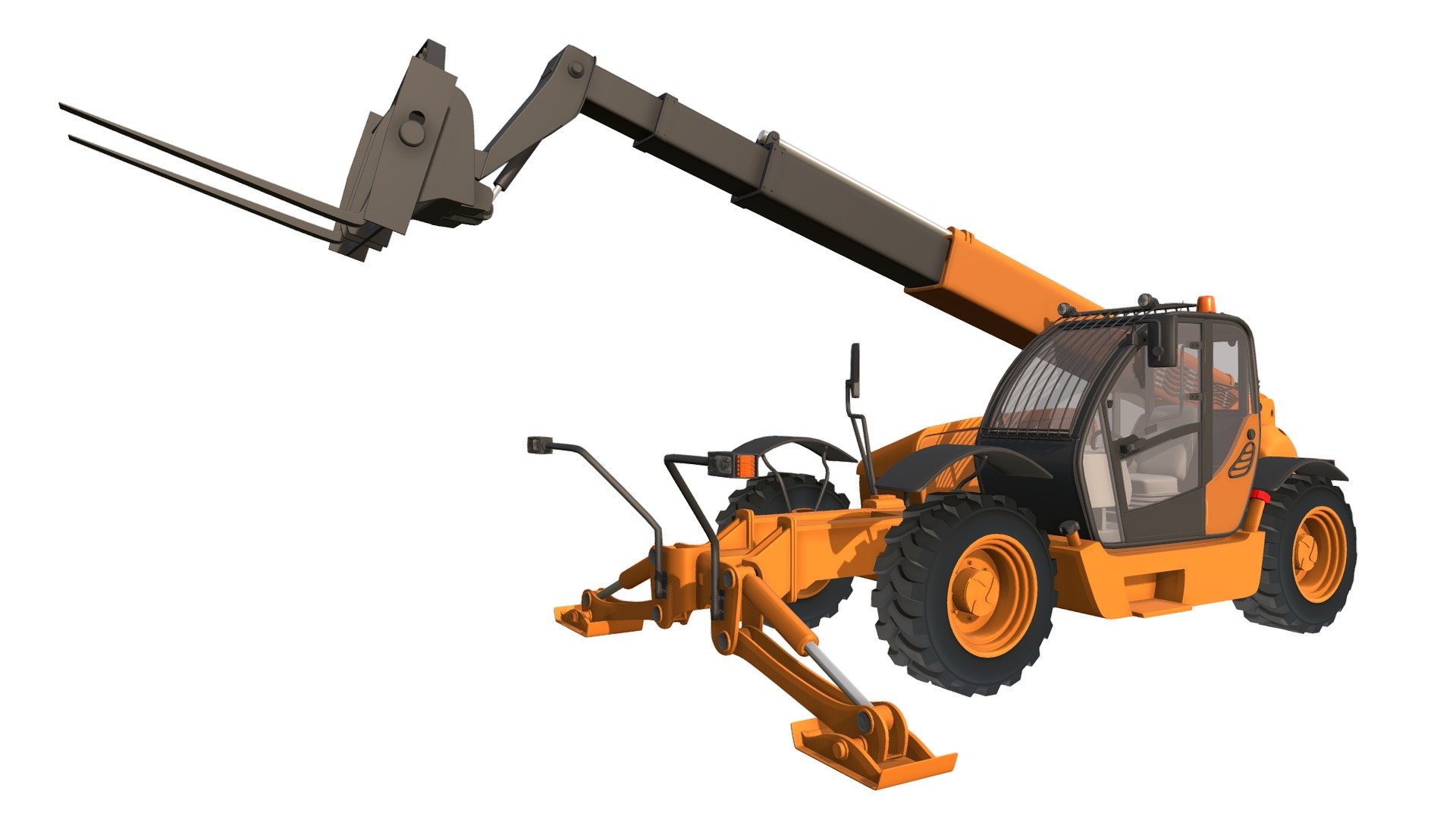 Telescopic Handler - Buy Royalty Free 3D model by 3DHorse [31d2021 ...