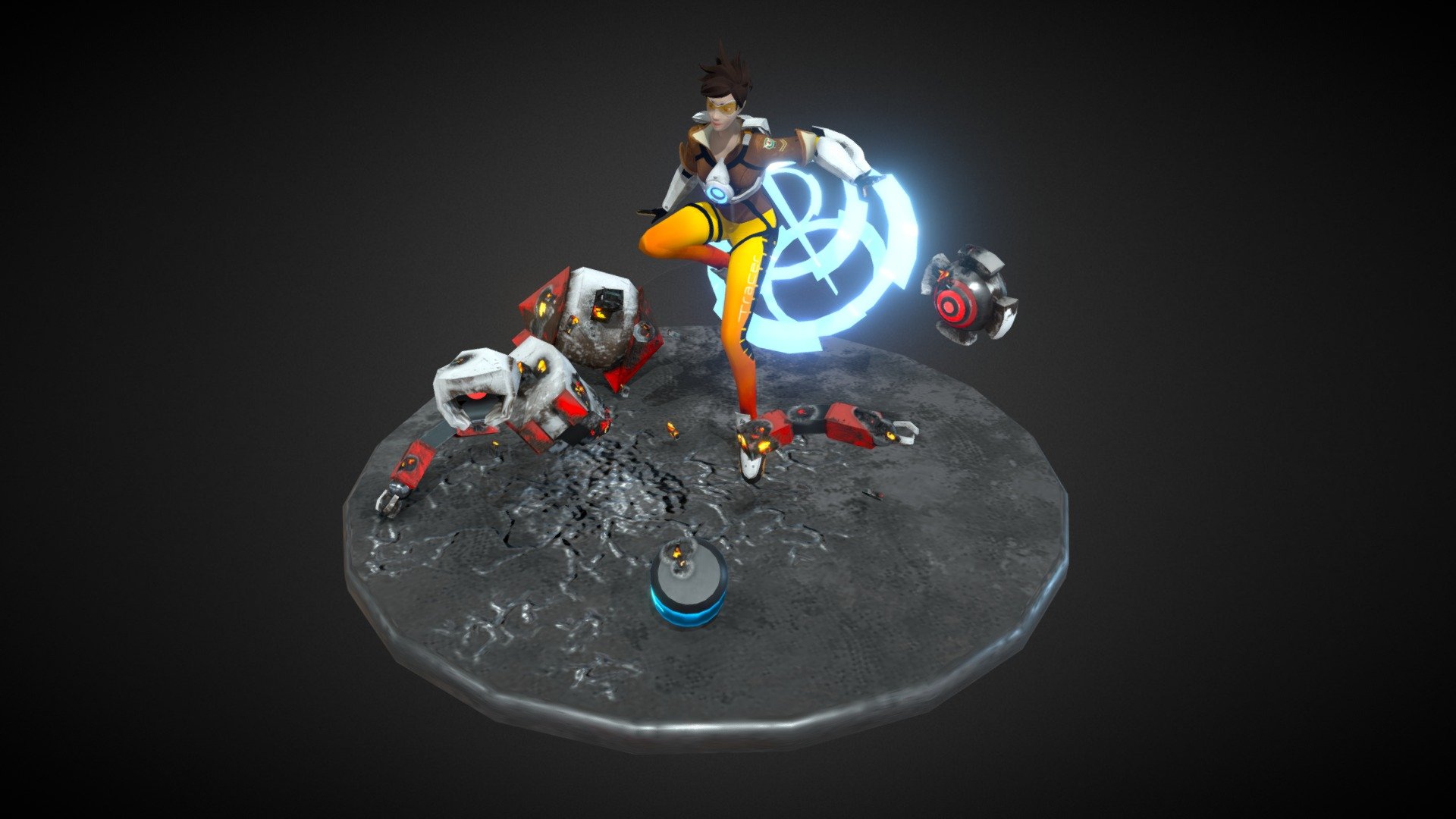 Tracer blink - 3D model by Zon2446 [31d2423] - Sketchfab