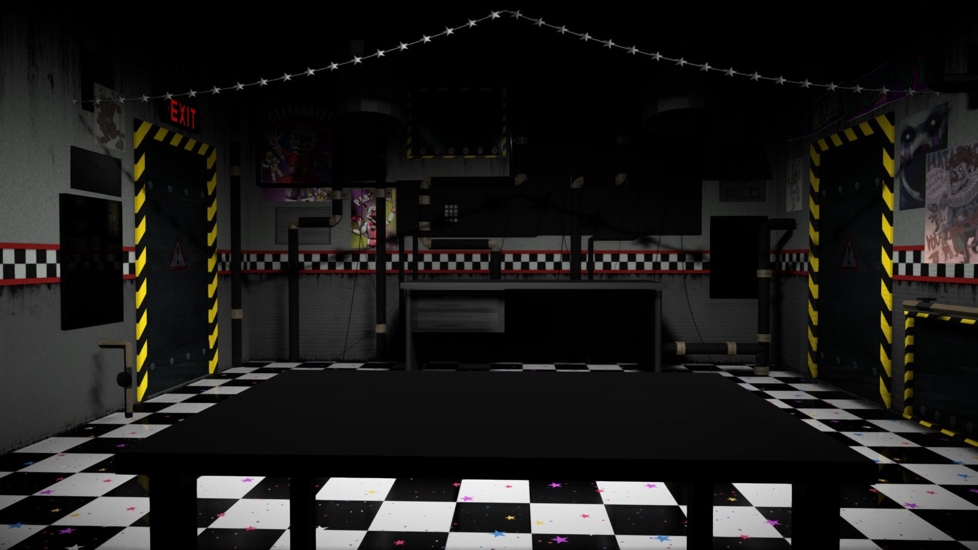 Fnaf UCN map - Download Free 3D model by skylajade69 [31d783a] - Sketchfab