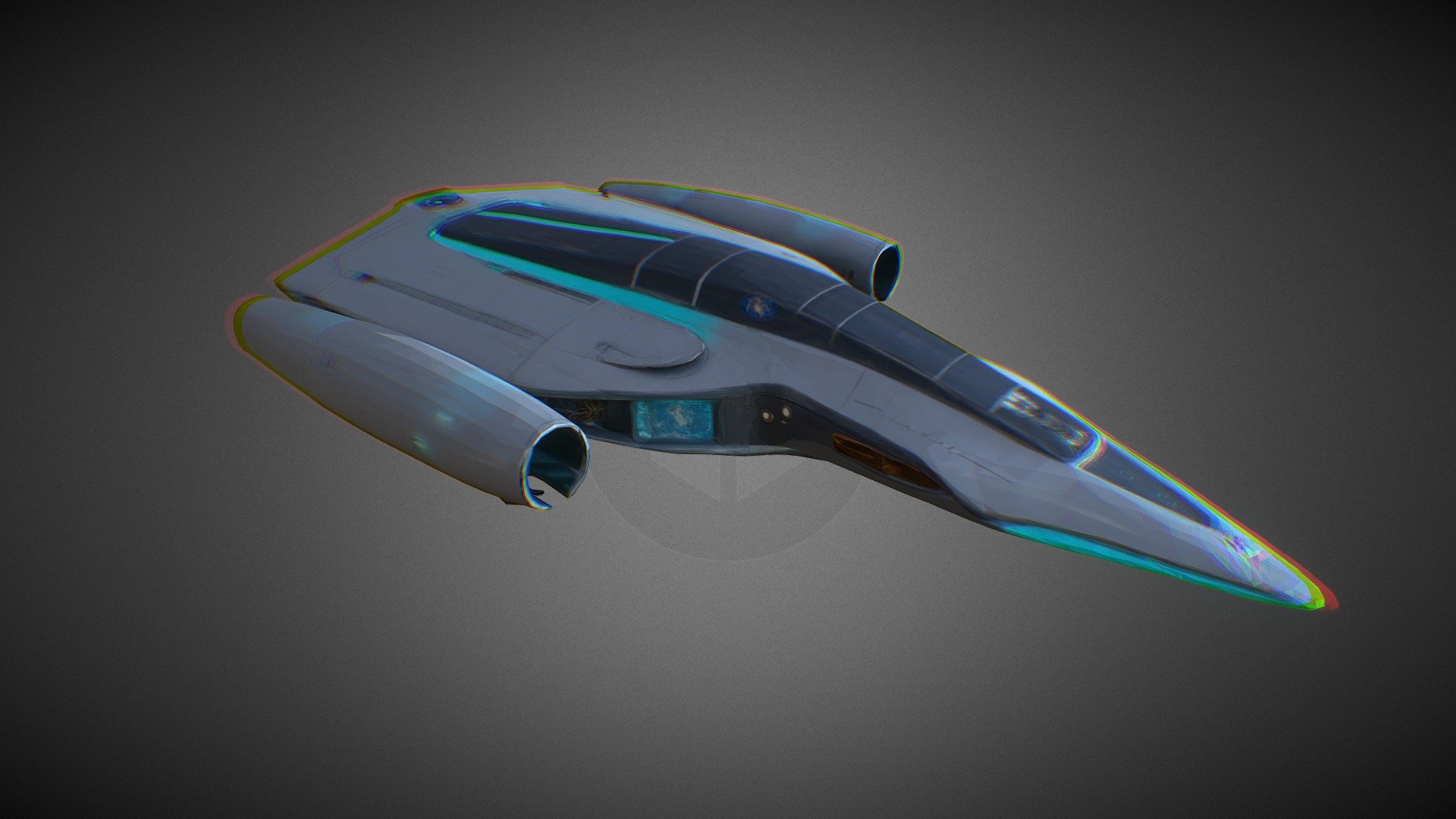 Space Cruise Spaceship - 3D model by KamillaKraus [31d7e4f] - Sketchfab