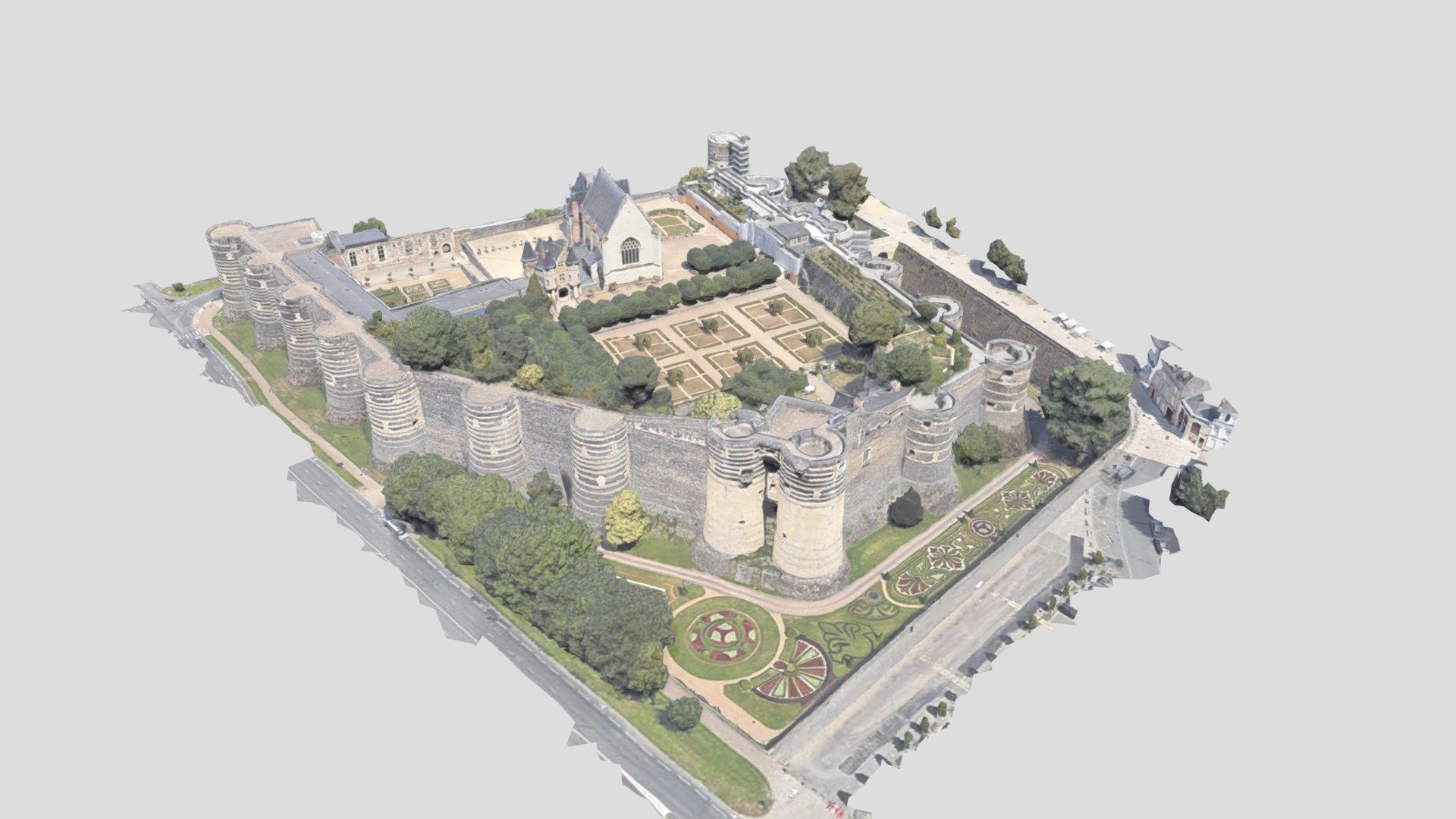 Chateau d'Angers France - Buy Royalty Free 3D model by حسان علية ...