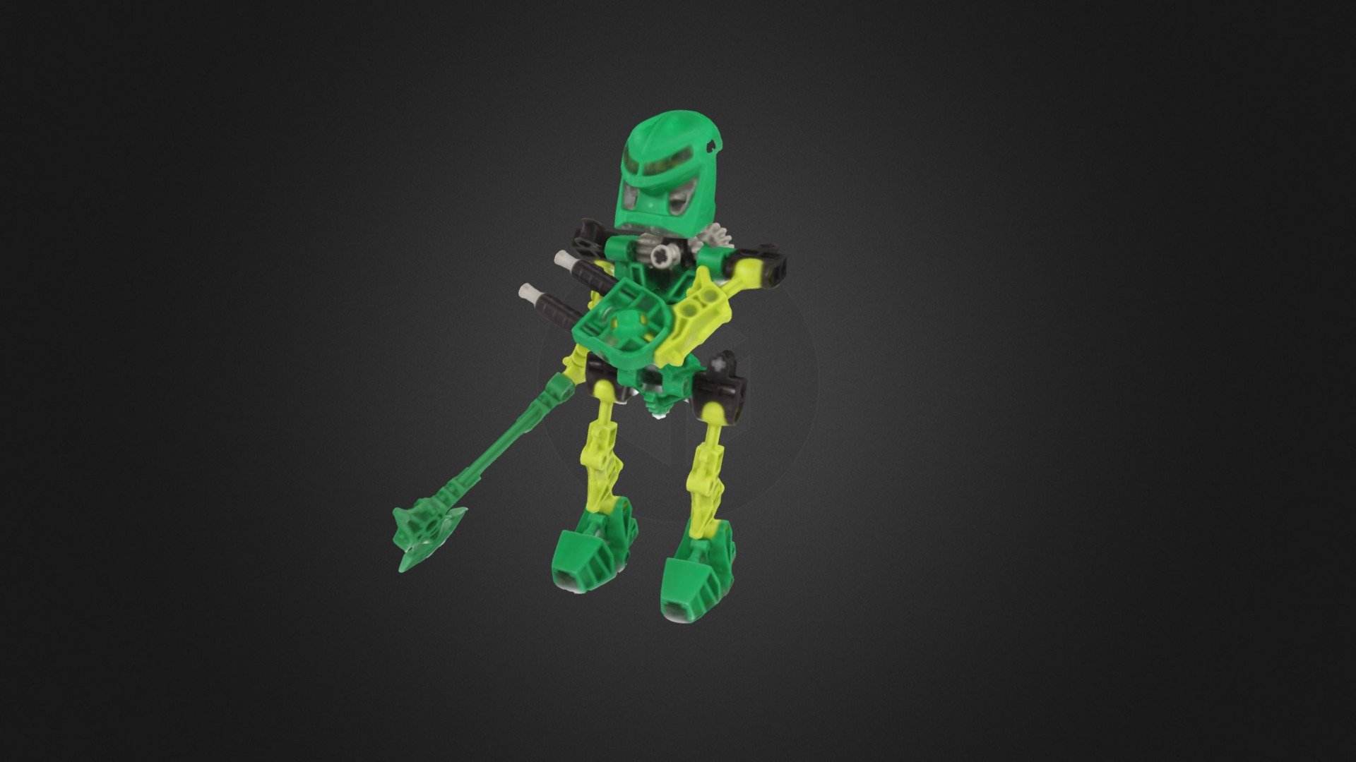 Green and Yellow Lego Bionicle - Download Free 3D model by Seth Berrier (@berriers) [31da84f ...