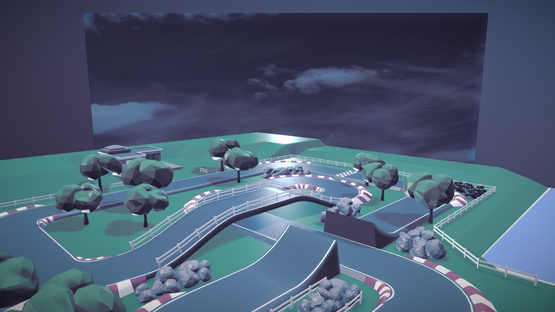 Race Game Environment - Download Free 3D model by Pranav 3d ...