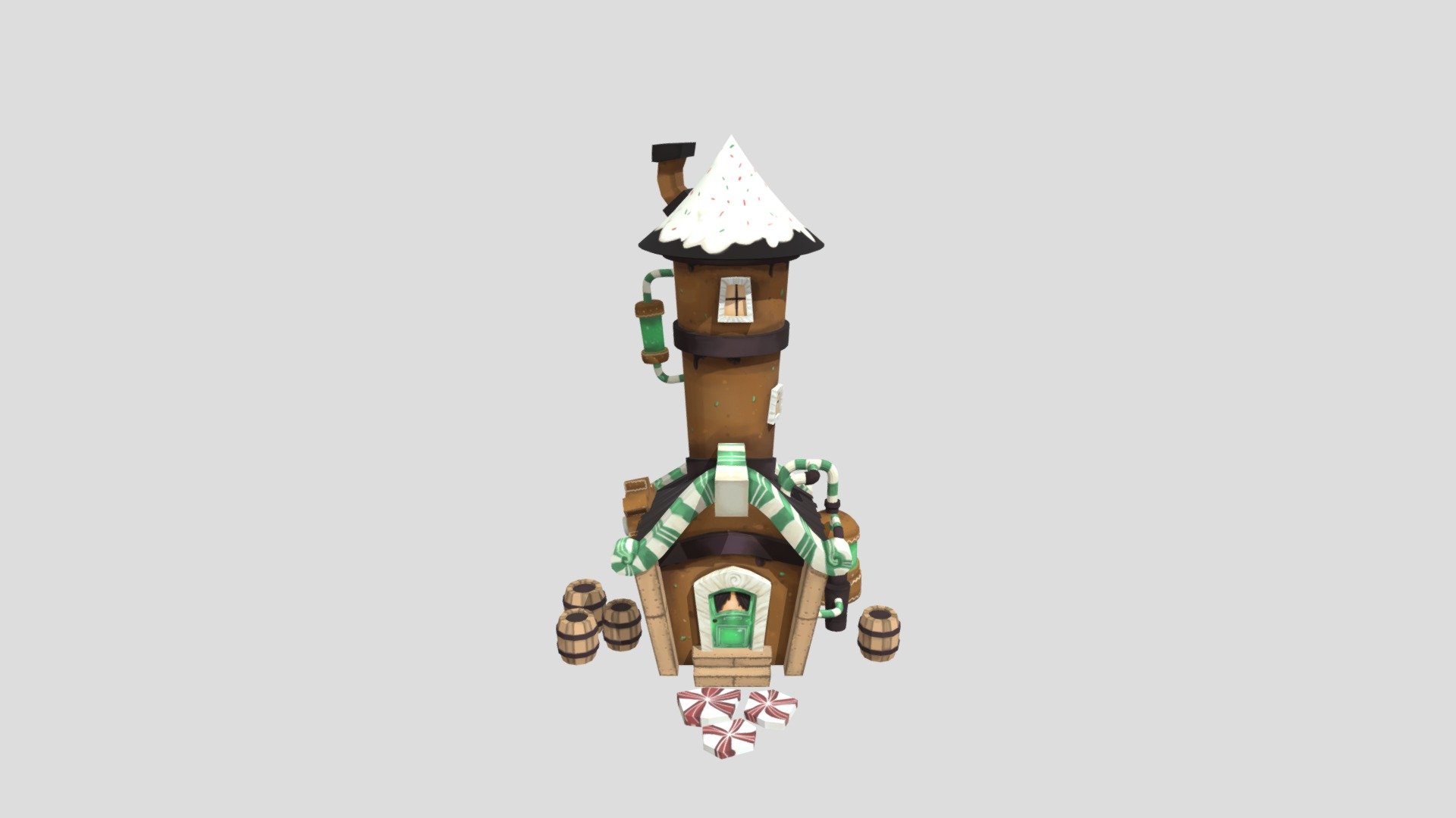 Ginger Bread House - 3D model by ChaosGarden [31db0f7] - Sketchfab