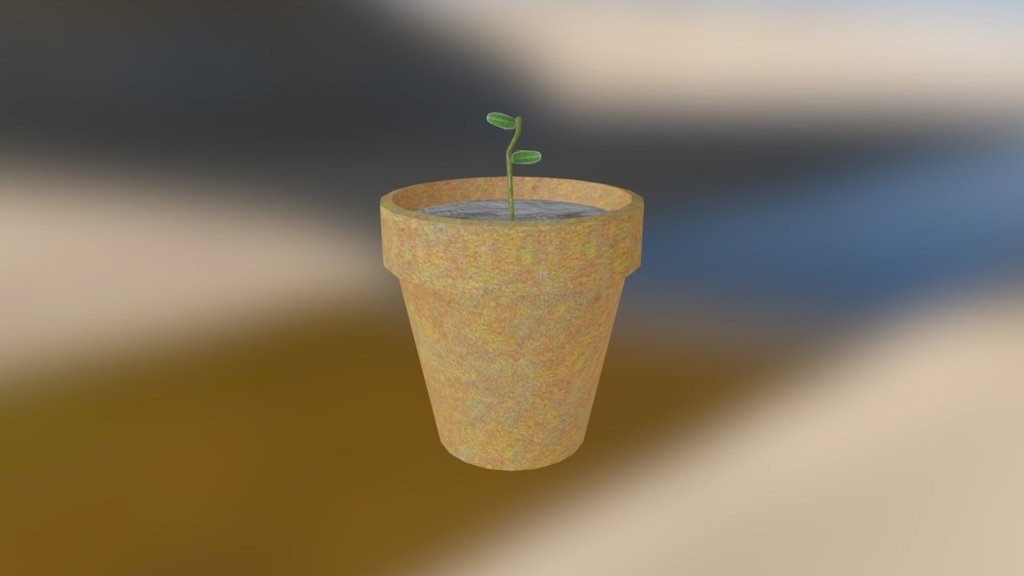 Potted Sapling - 3D model by mpitt [31dd1ce] - Sketchfab