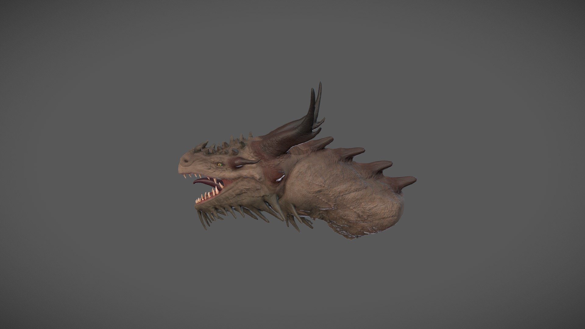 Low Poly Dragon Head - 3D model by alimekk [31de9e5] - Sketchfab