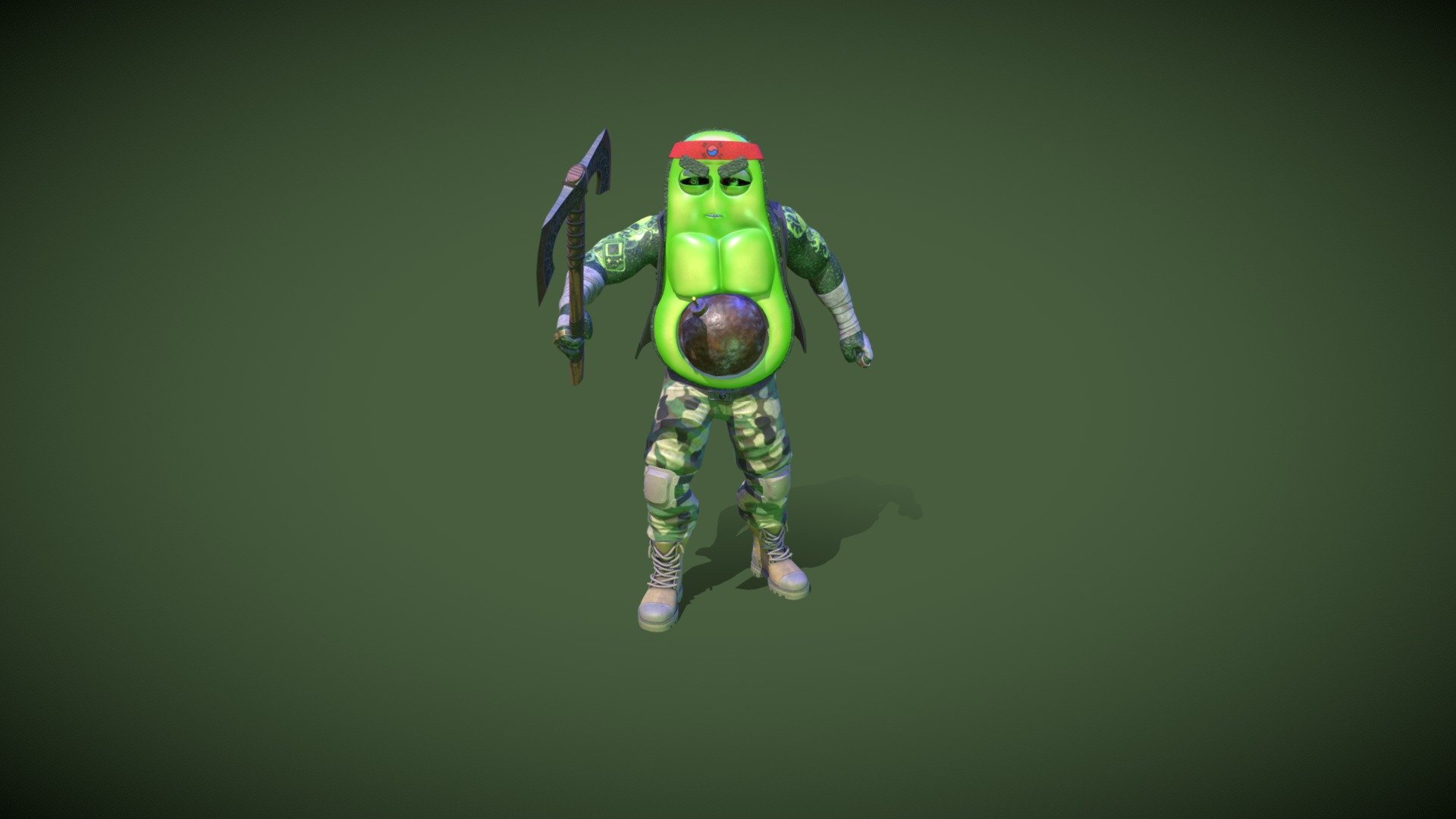 Avokado - 3D model by Artem_Do [31ded6c] - Sketchfab