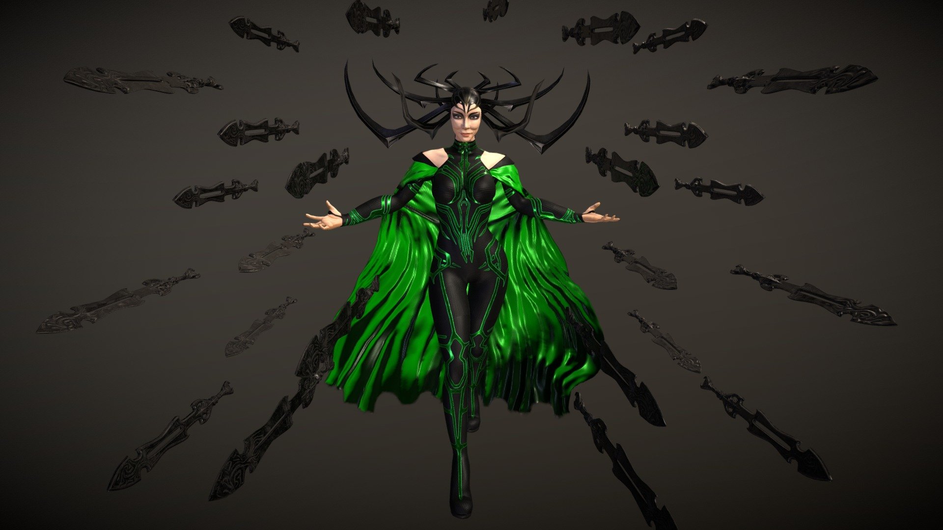 Hela - Goddess of death - 3D model by christina93 (@whangpingping ...