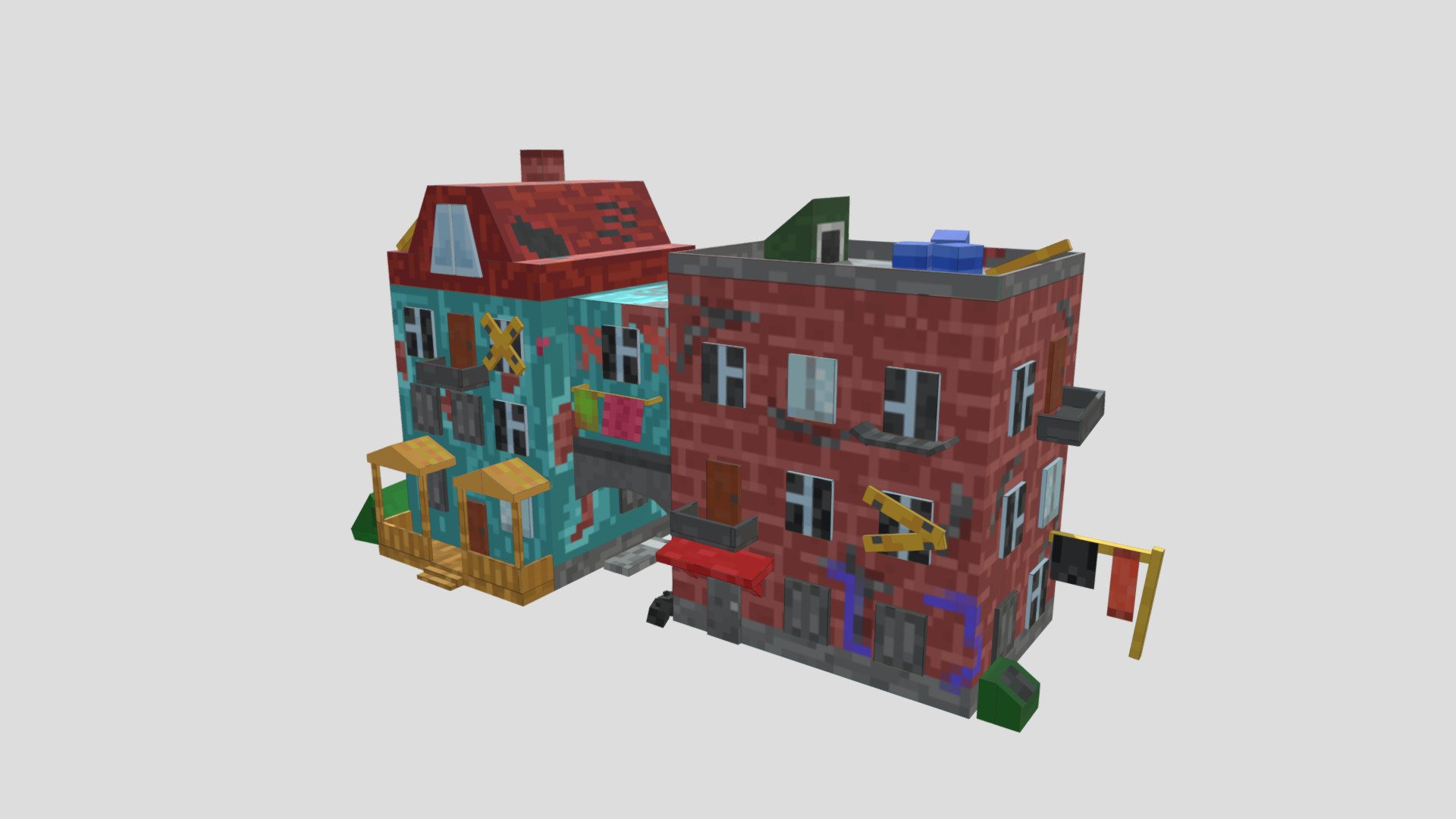 Ghetto House - Download Free 3D model by aedq [31e3147] - Sketchfab