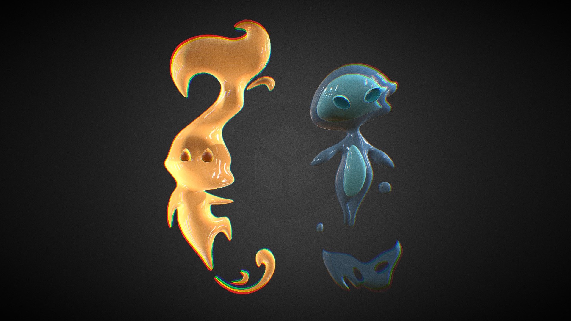 elemental cartoon - Buy Royalty Free 3D model by wingstech.3d [31e4371 ...