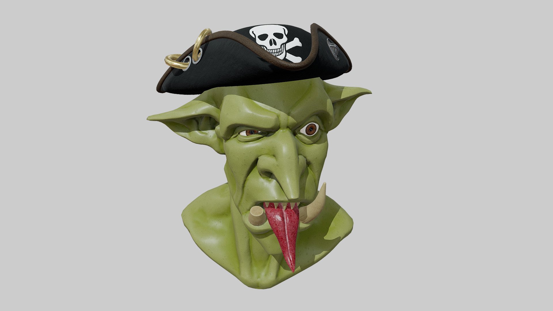 Goblin pirate stylized - Download Free 3D model by Alessandro Zanetti ...