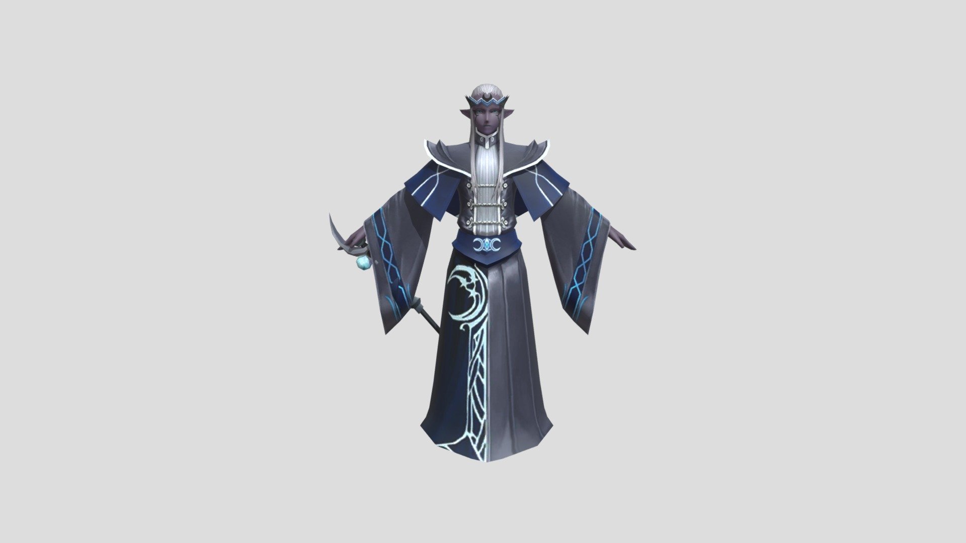 Monster_ Dark Elf_ Mage_ Vari03 King's raid - Download Free 3D model by ...