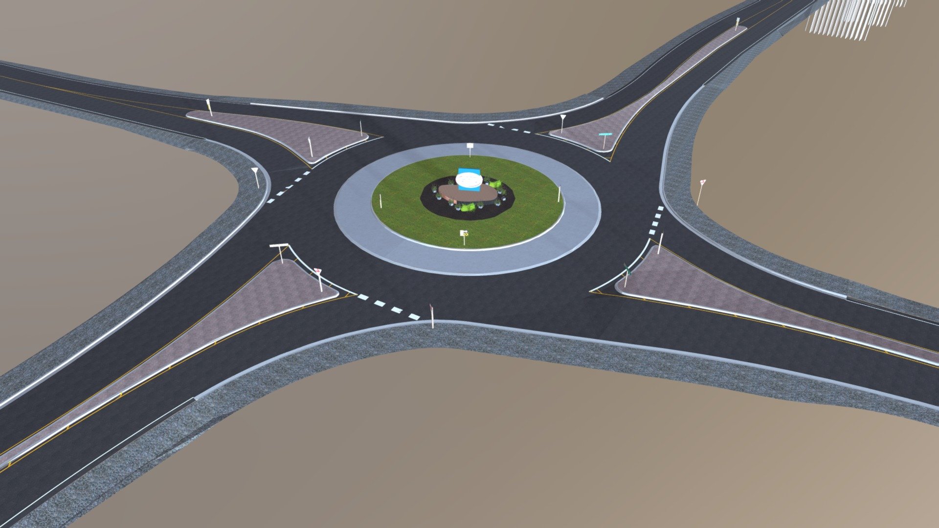 Roundabout - 3D model by GHD [31e98b0] - Sketchfab