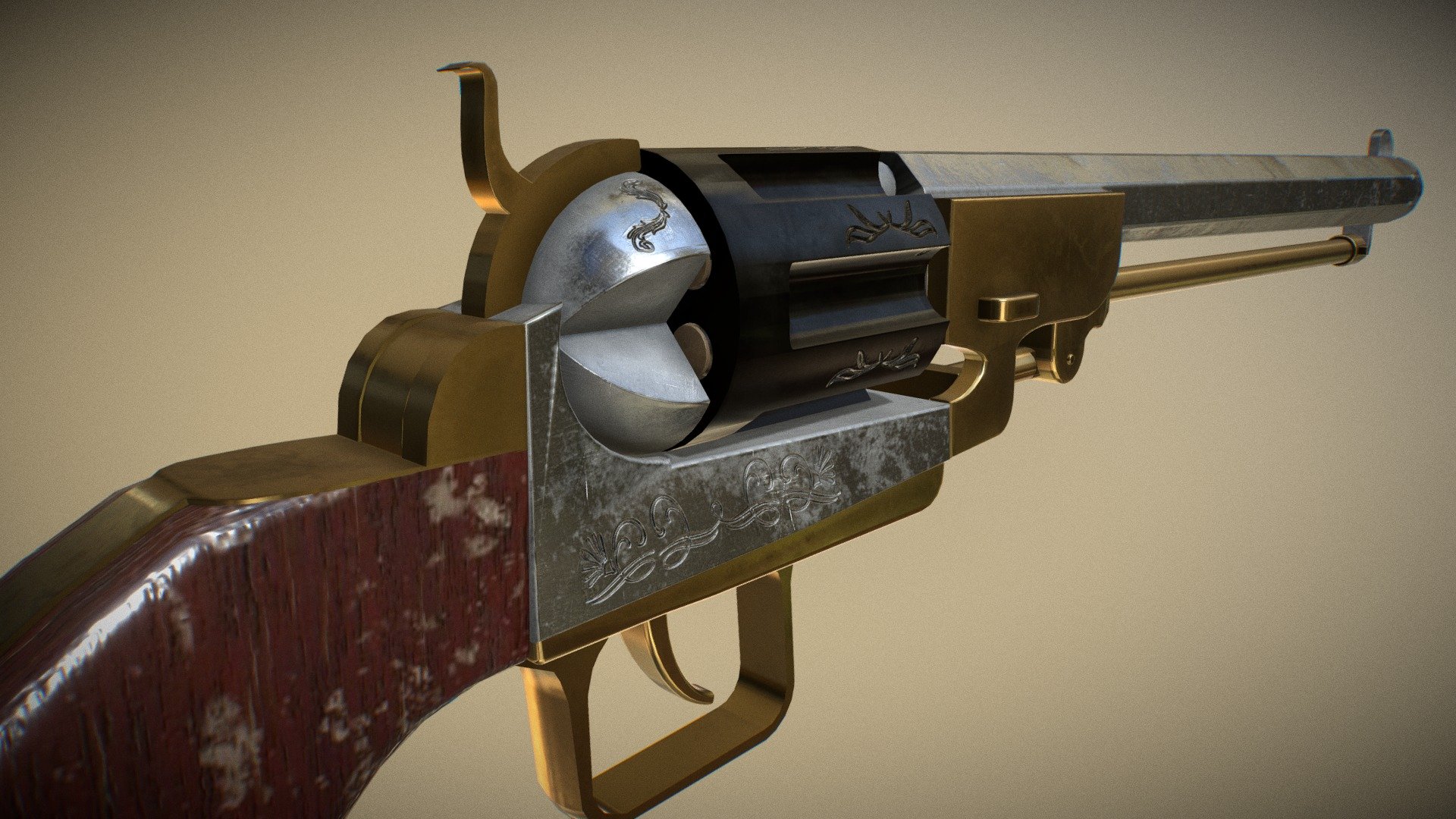 Colt custom - 3D model by AudreySvn [31eb2a6] - Sketchfab