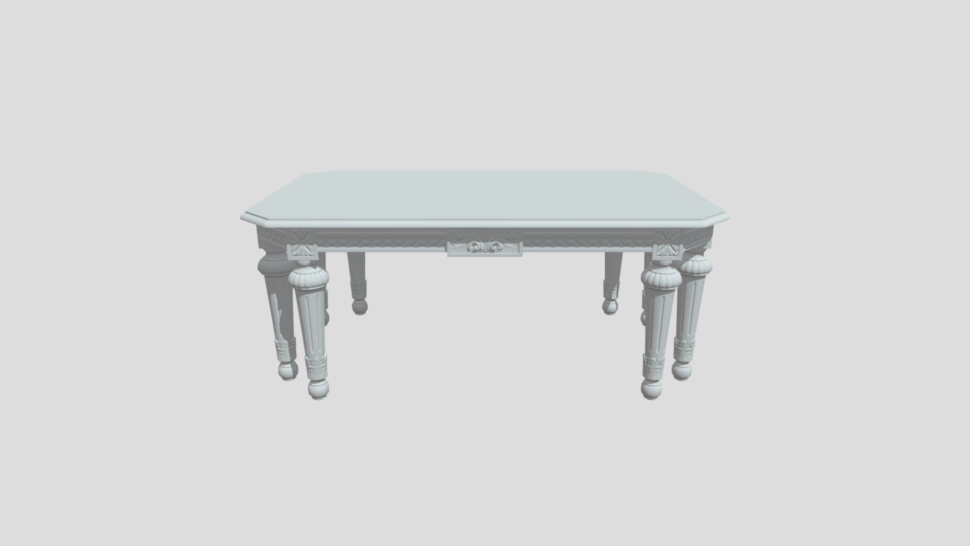 14602 Rectangular table - Download Free 3D model by Modenese Gastone ...