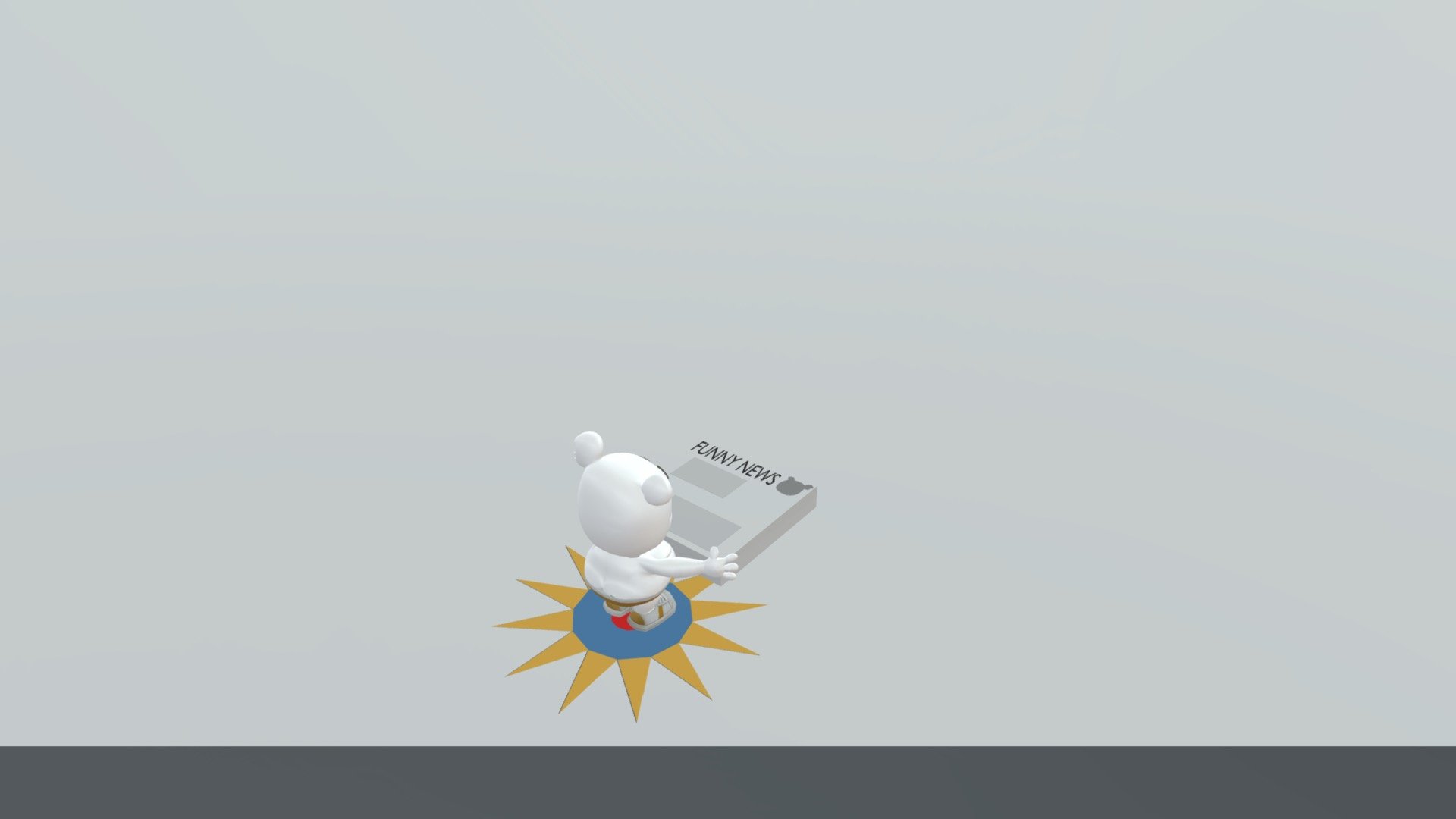 Funny News Scene - Download Free 3D model by Gummibar Chikn Nuggit ...