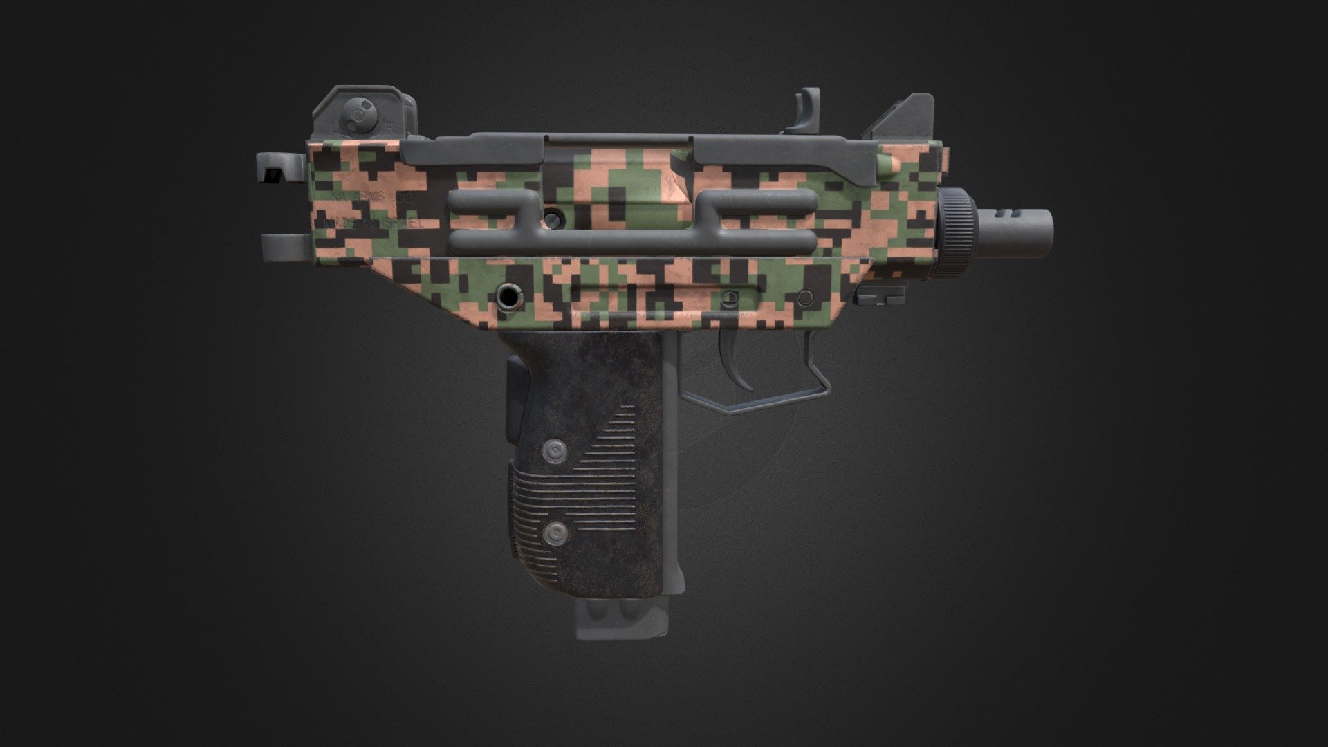 Jungle Digital - Micro UZI | PUBG - 3D model by pubgitems.info (@pubgitems.pro) [31f5a55 ...