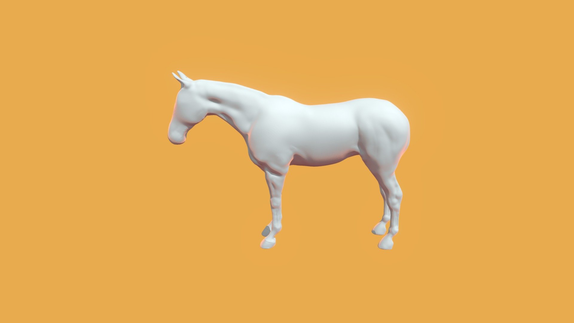 Horse Sculpture Work in Progress - Download Free 3D model by ...