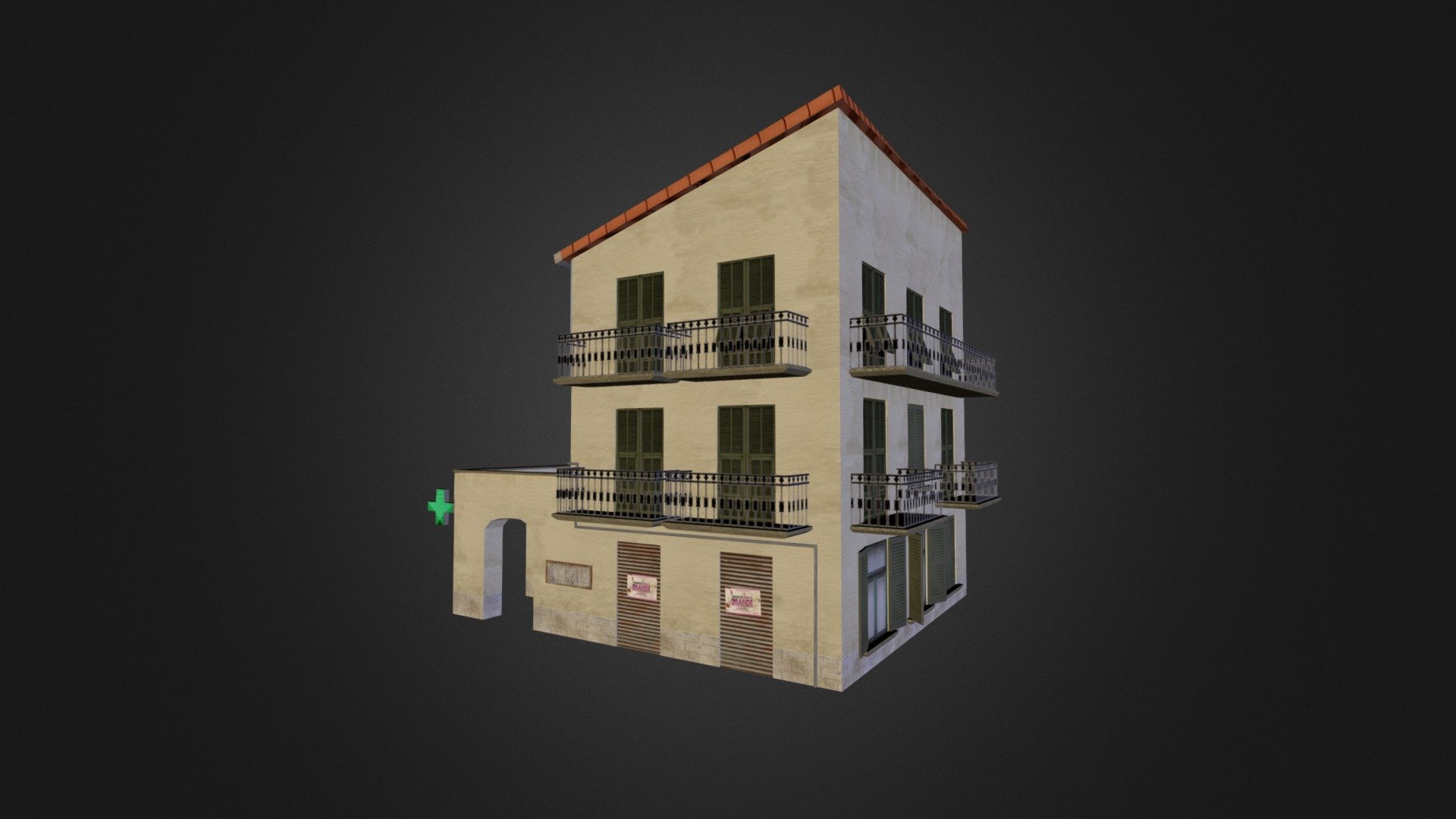 Building_Pharmacy - 3D model by Mike Coeck (@mikecoeck) [31f6fdf ...