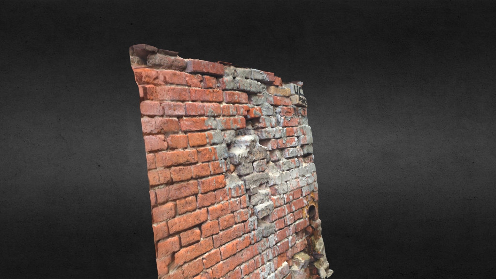 Detailed old brick wall photogrammetry - Download Free 3D model by Andriy Korotkyy ...