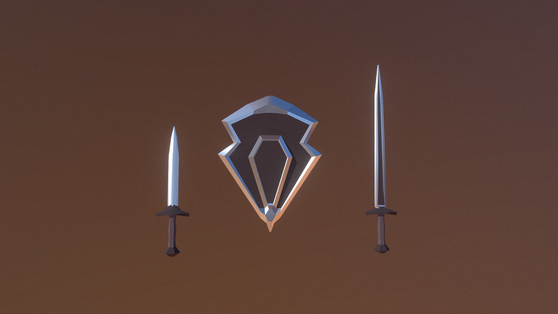 Sword & Shield - Download Free 3D model by Johnnart_ [31f9fc4] - Sketchfab