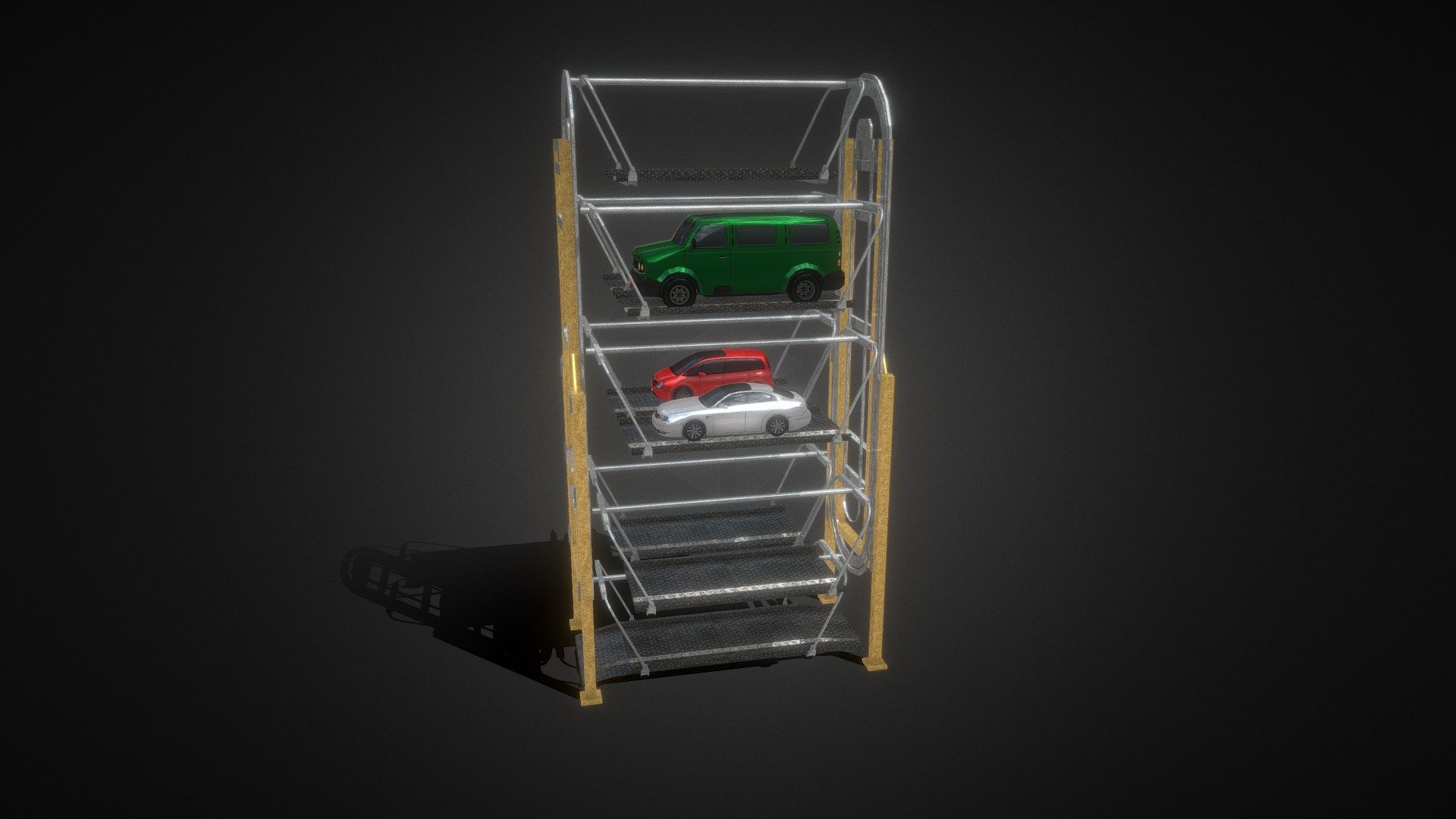 Parking Lift - Download Free 3D model by SameedAlvi [31fd3f8] - Sketchfab