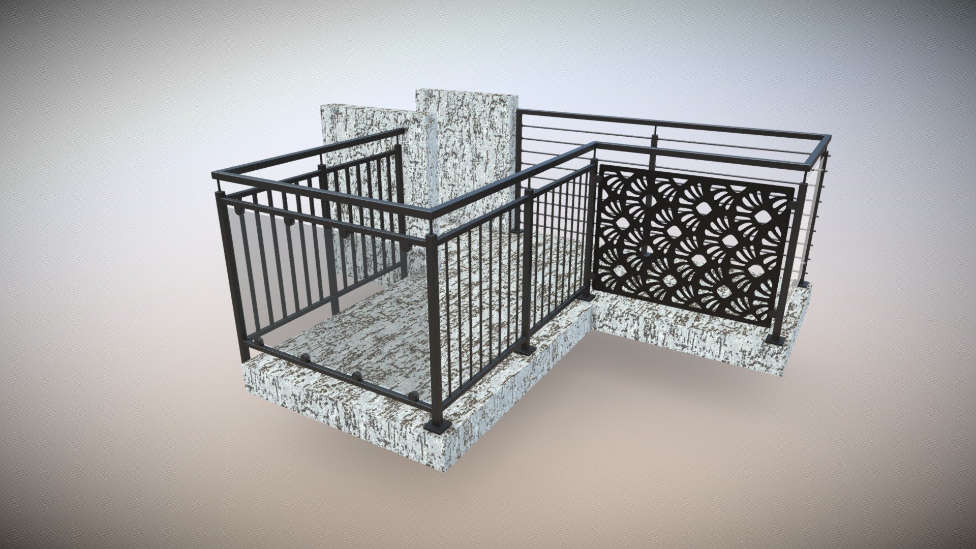 CAD Balustrady 3D - Download Free 3D model by CAD (@fantom81) [31fd6b5 ...