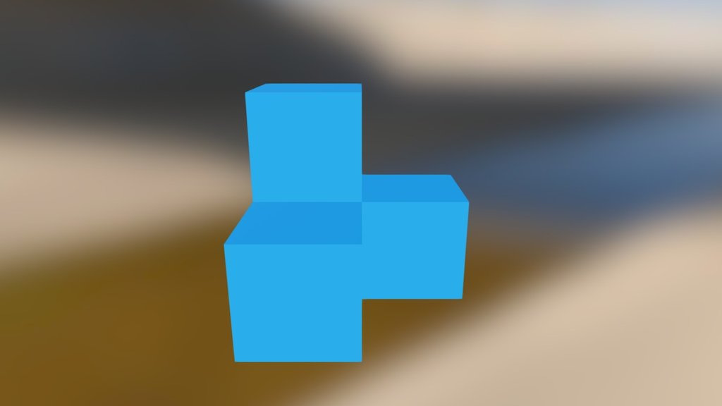 Puzzle Cube Blue Part - 3D model by myu0 [31fd8c8] - Sketchfab