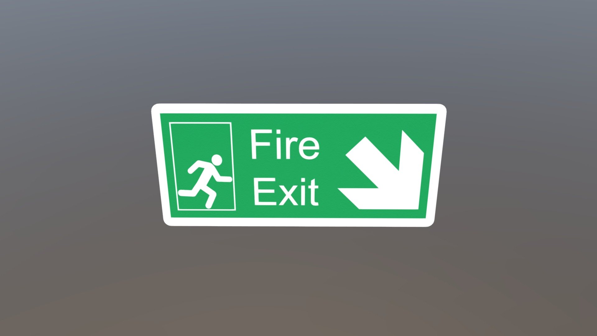 Fire Exit Sign - Download Free 3D model by hrycebilton [31fff5d ...