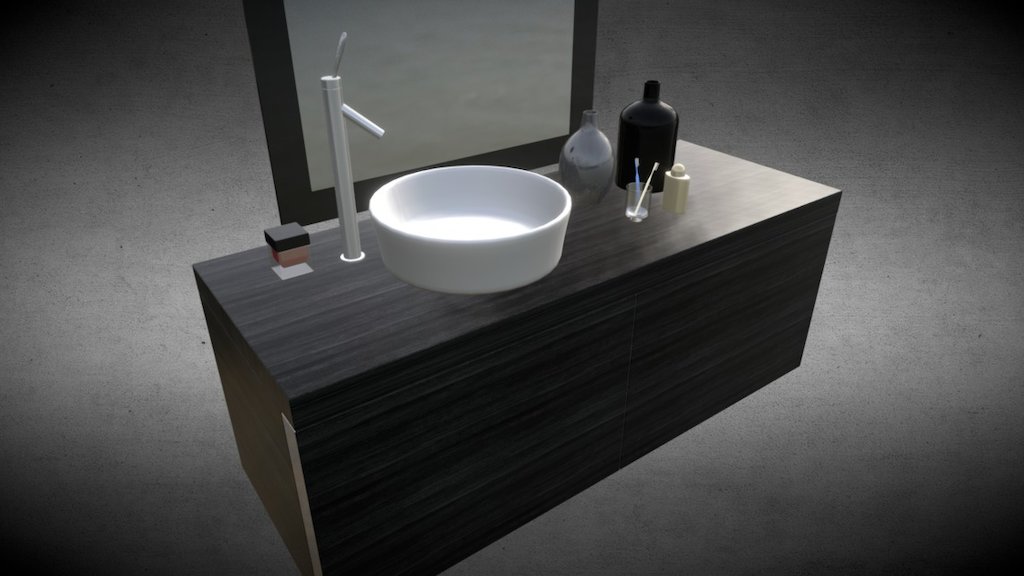 Bathroom combination - 3D model by elbenZ [3201009] - Sketchfab