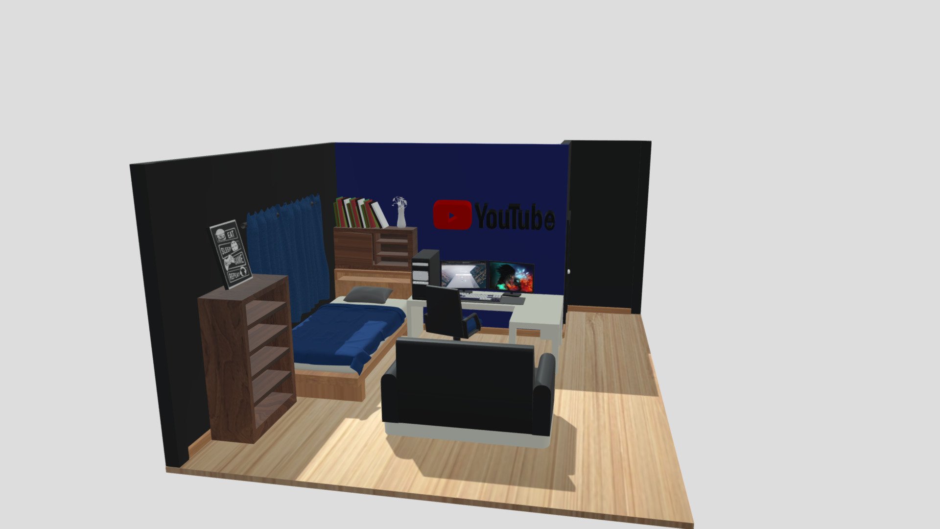 Youtube Space - Download Free 3D model by carlos (@spacesketch.xyz ...