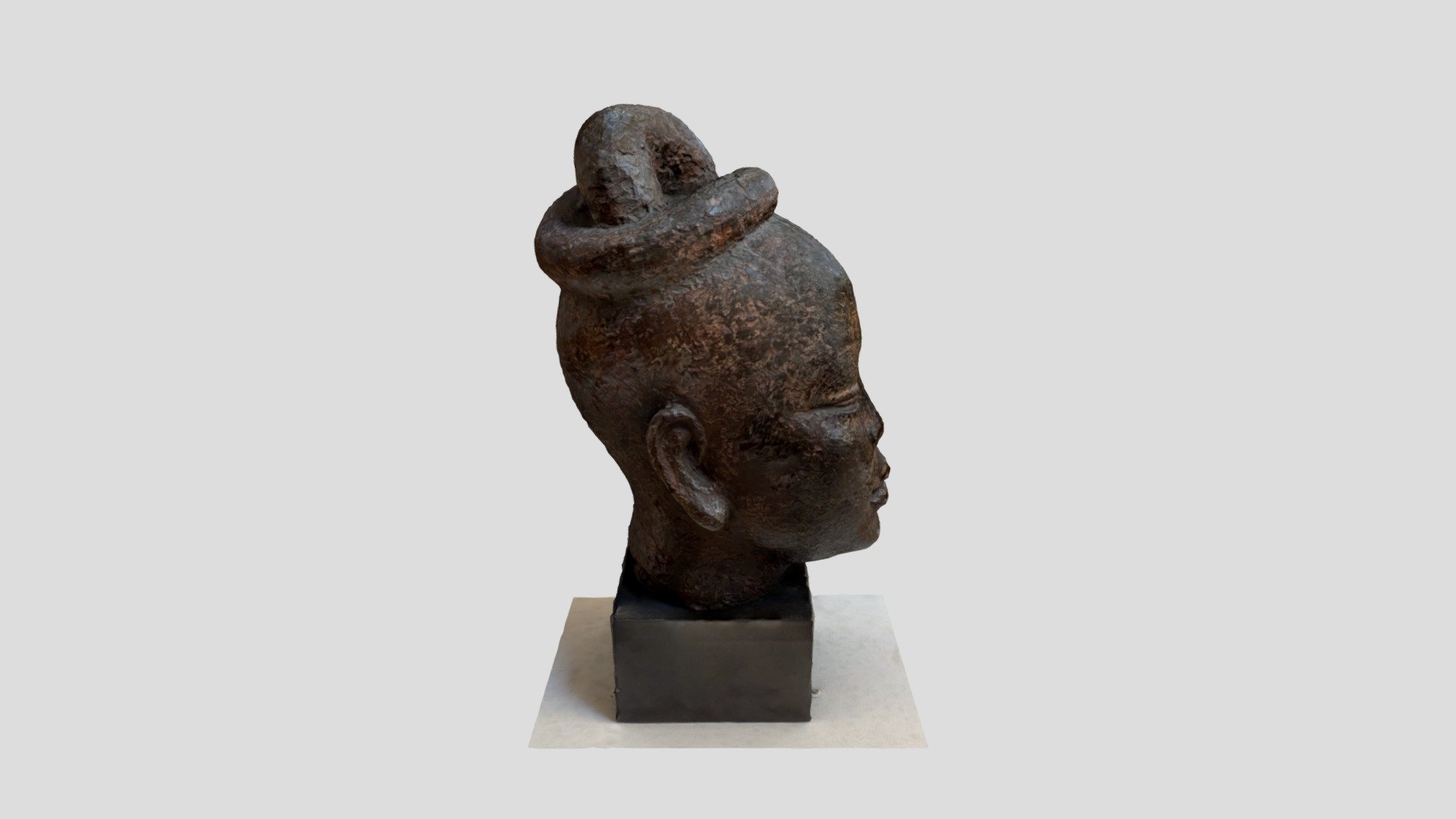 Javanese Head - 1931 (bronze on wooden base) - Buy Royalty Free 3D ...