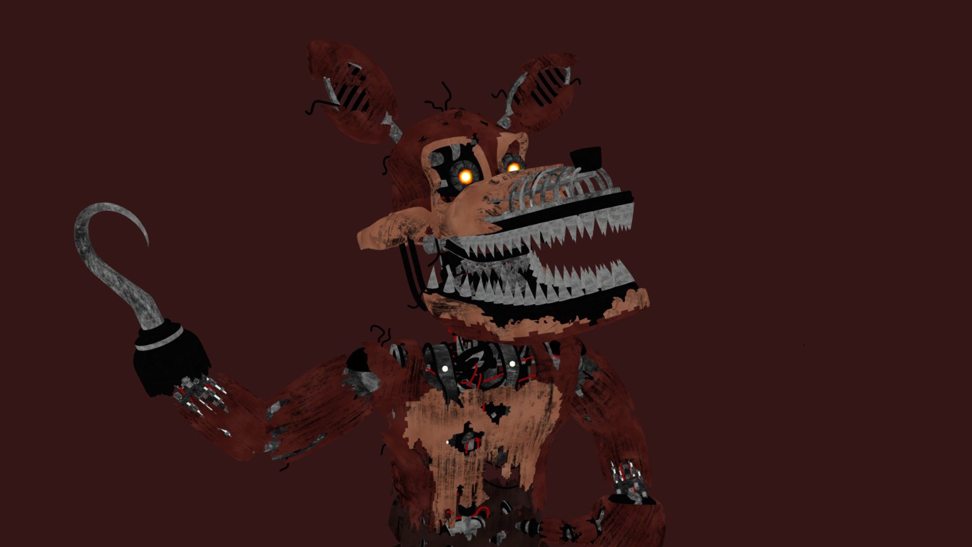 Nightmare-foxy-rig - Download Free 3D model by 🩸Bloodmc🩸 (@Fazbearcool ...