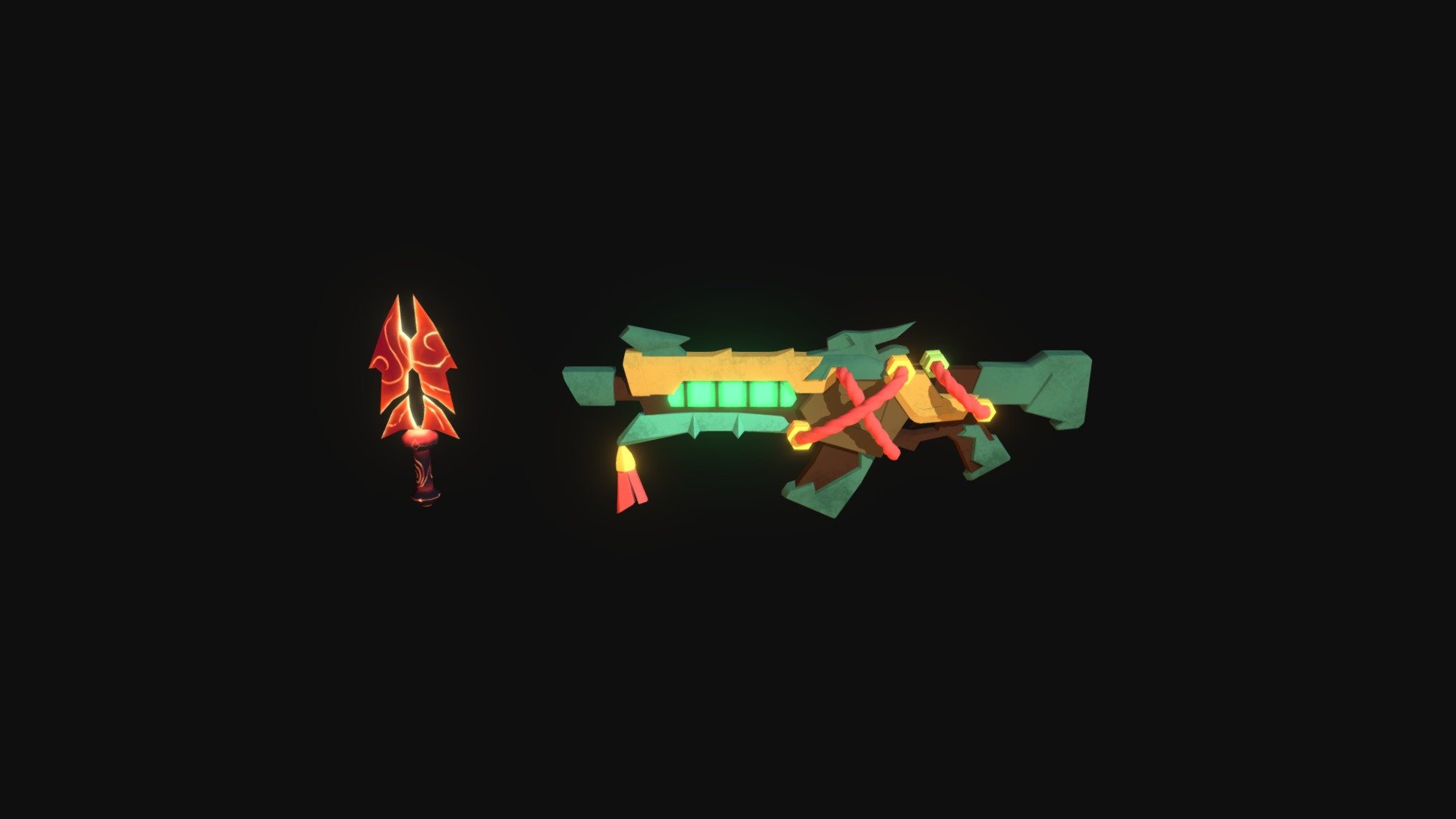 Gunfire Reborn: Glimmering& Dragonchaser Fan Art - 3D model by ...