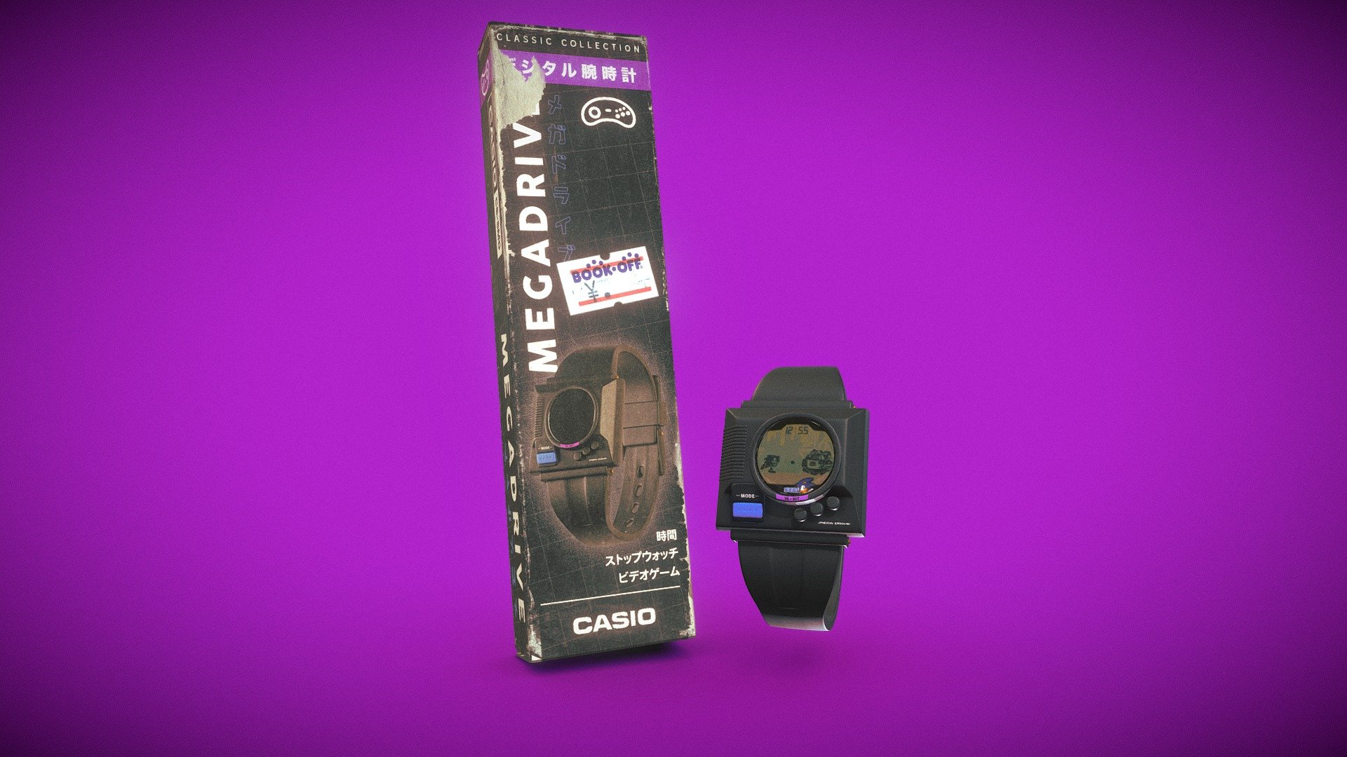 Sega Genesis retro wrist watch - 3D model by twelvegauge [32081d7 ...