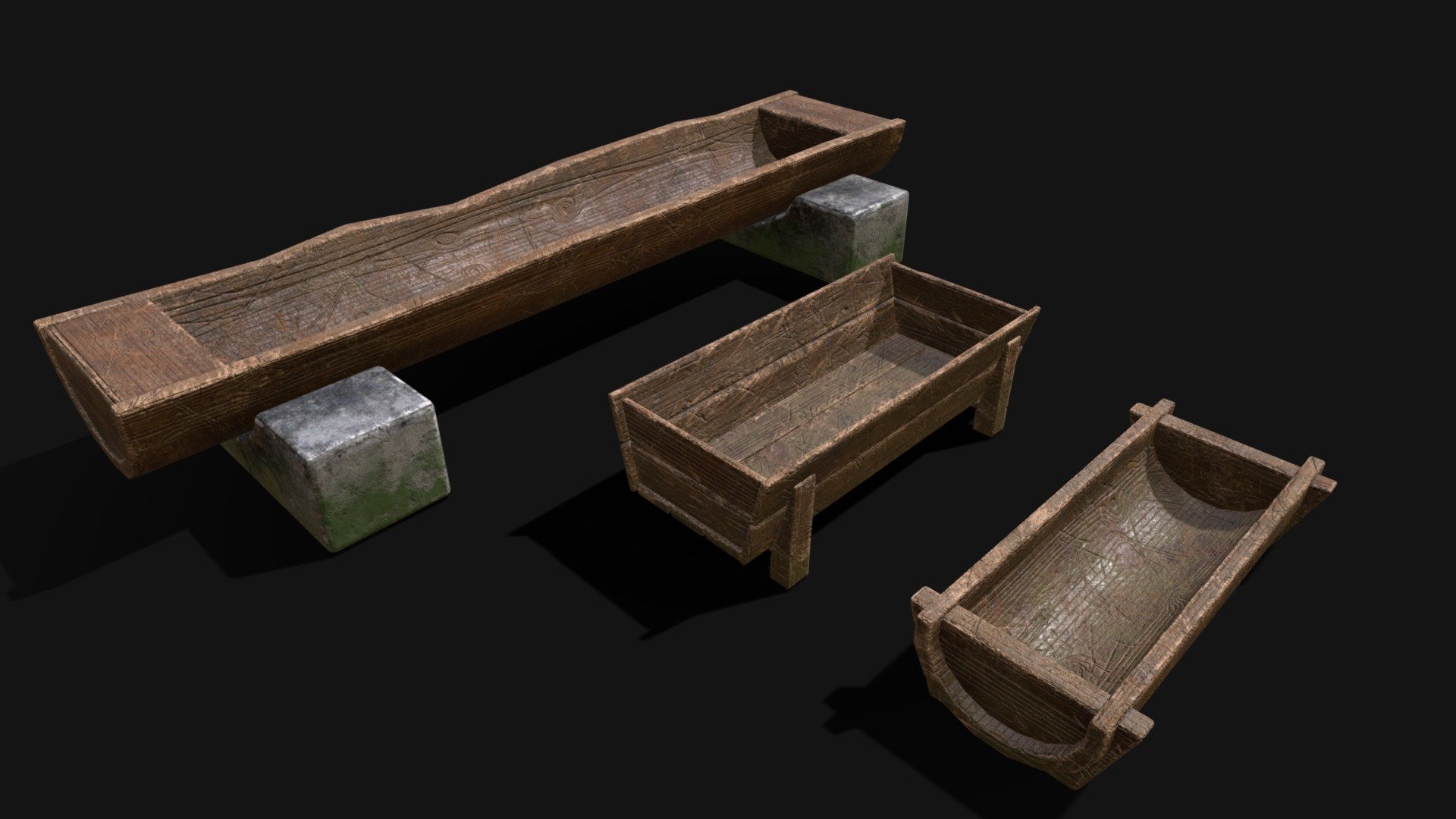 Medieval Trough Set - Buy Royalty Free 3D model by Clockwork Creations ...
