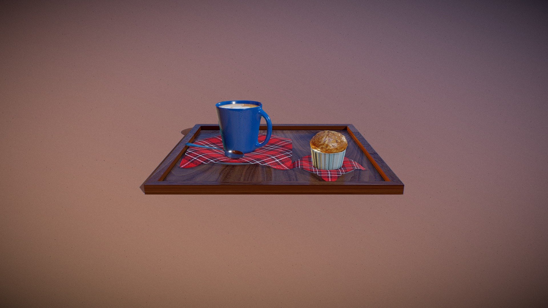 coffee tray scene - Download Free 3D model by Sulfuric Arts ...