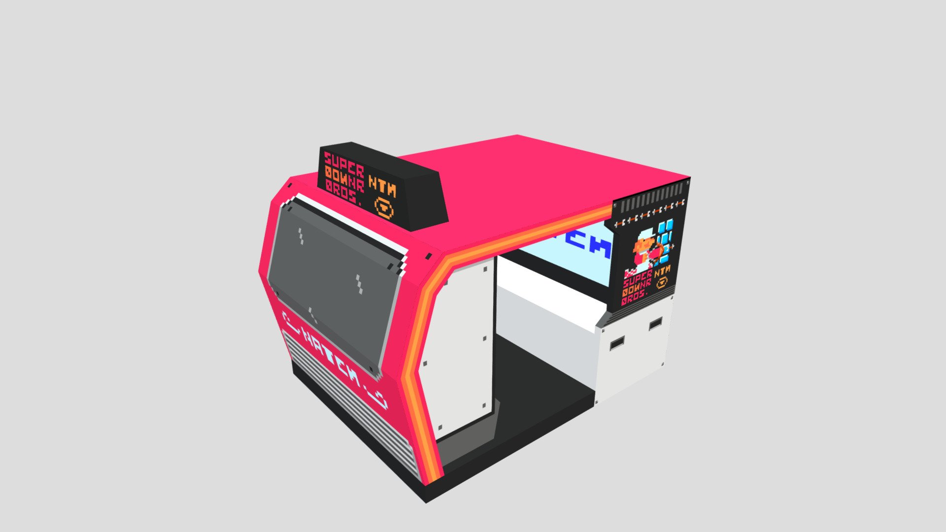 Hub level: Arcade Machine - 3D model by albvasper [320ddd4] - Sketchfab