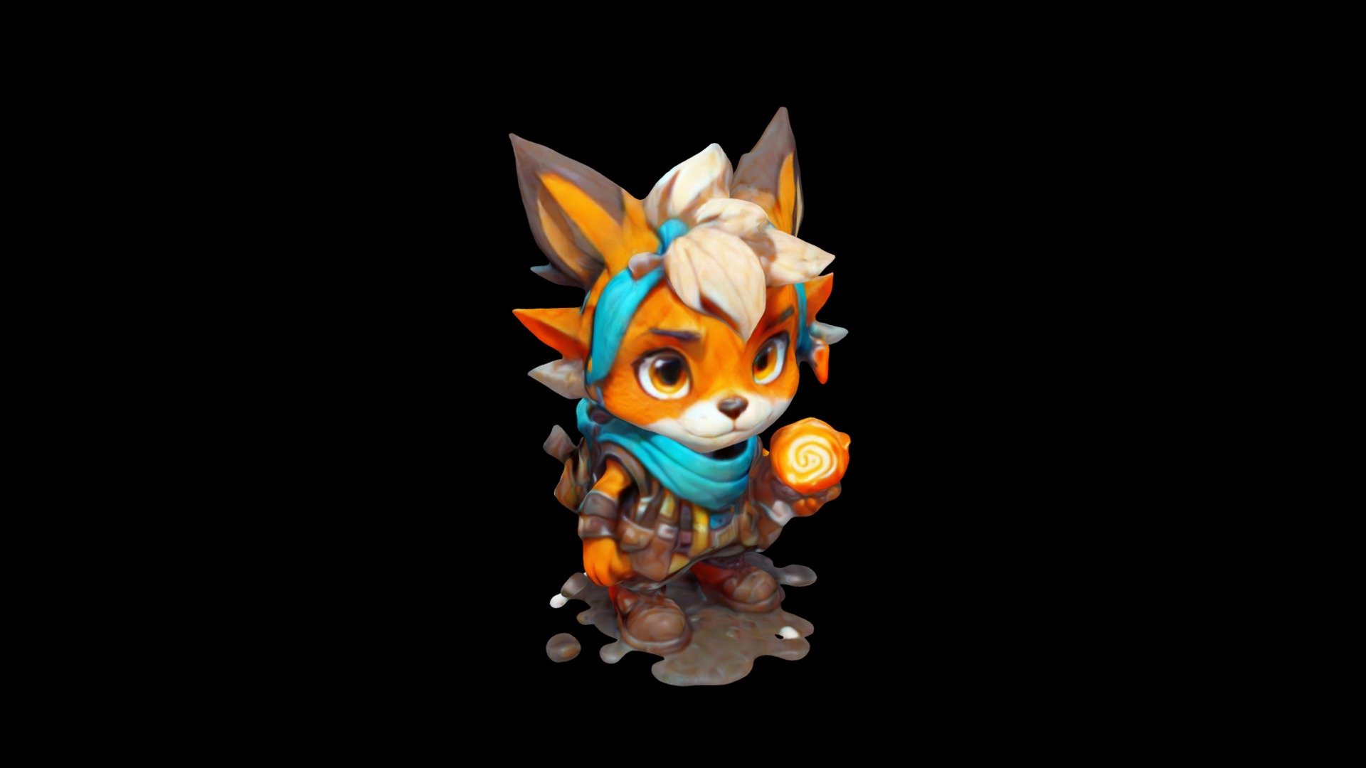 a fox dressed as a construction worker the fox i - Download Free 3D ...