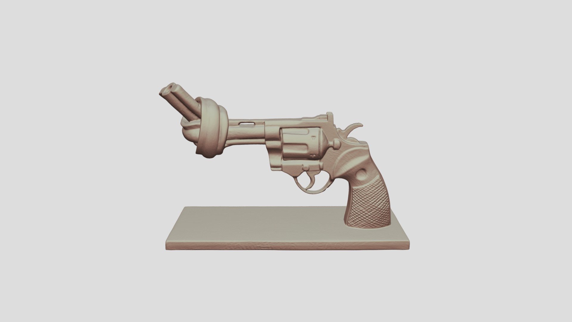 remeshed 3d peace gun - 3D model by Capture It In 3D (@CaptureMeIn3D ...
