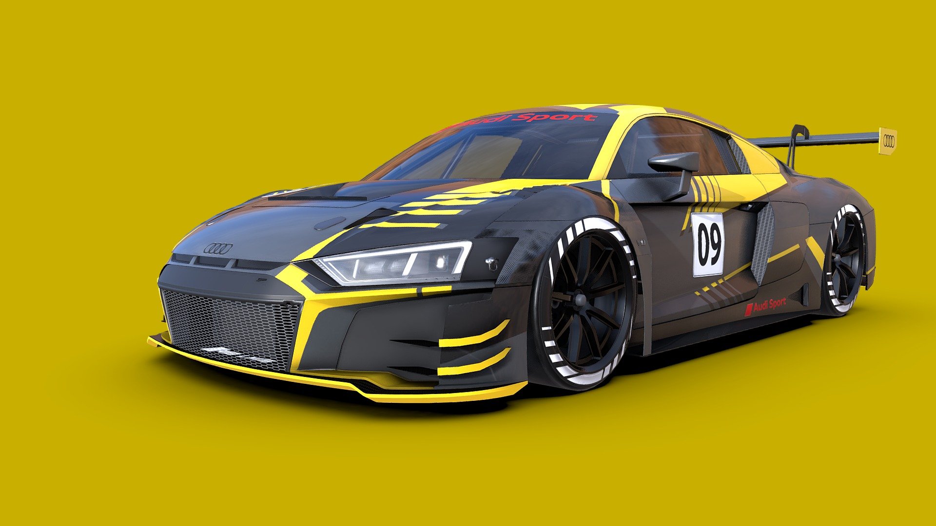 Audi_R8_LMS_GT3 - 3D model by Elkandar [320f8d7] - Sketchfab