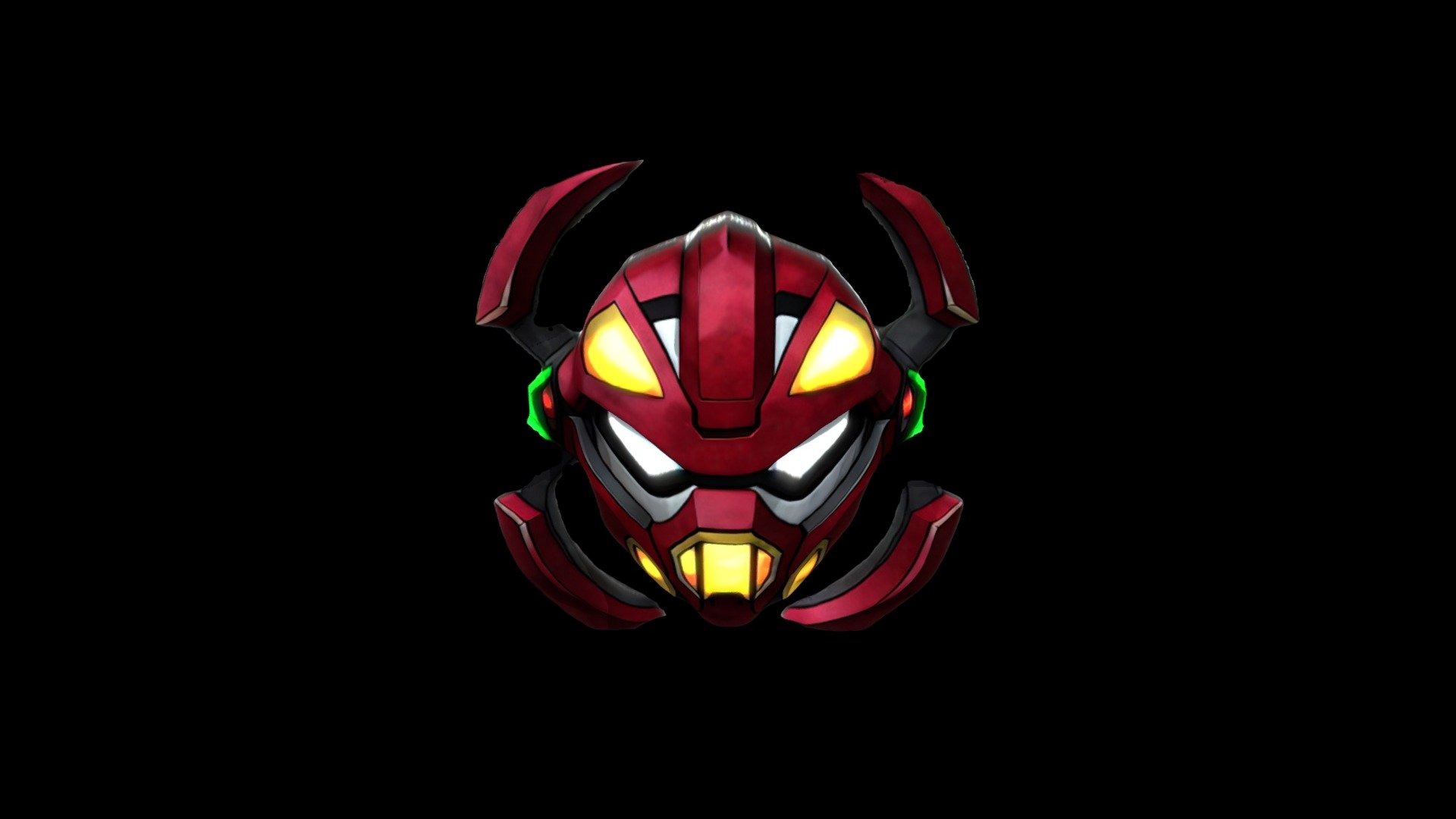 Helmet Mask Robot Cartoon 2194 - Download Free 3D model by klrxyz ...