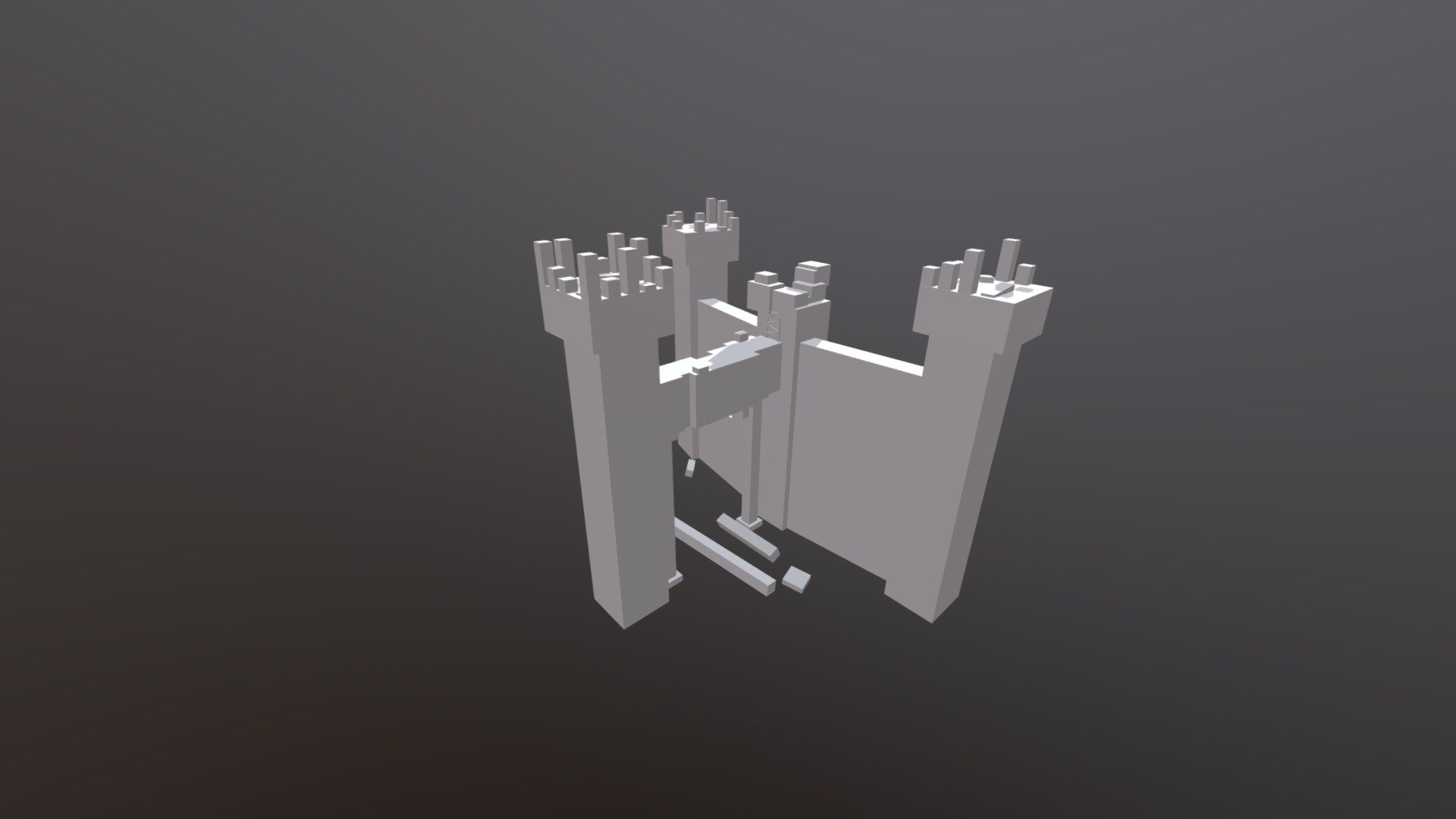 Destroyed Castle - Kurtis - 3D model by skumarg [3215c9e] - Sketchfab