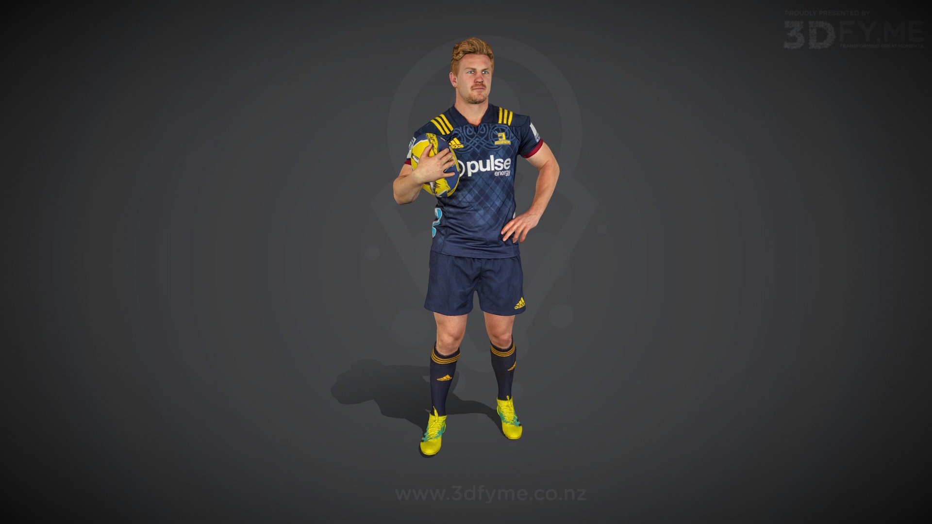 Rugby Player (153 pics / Photogrammetry Scan) - 3D model by 3Dfy.me New ...