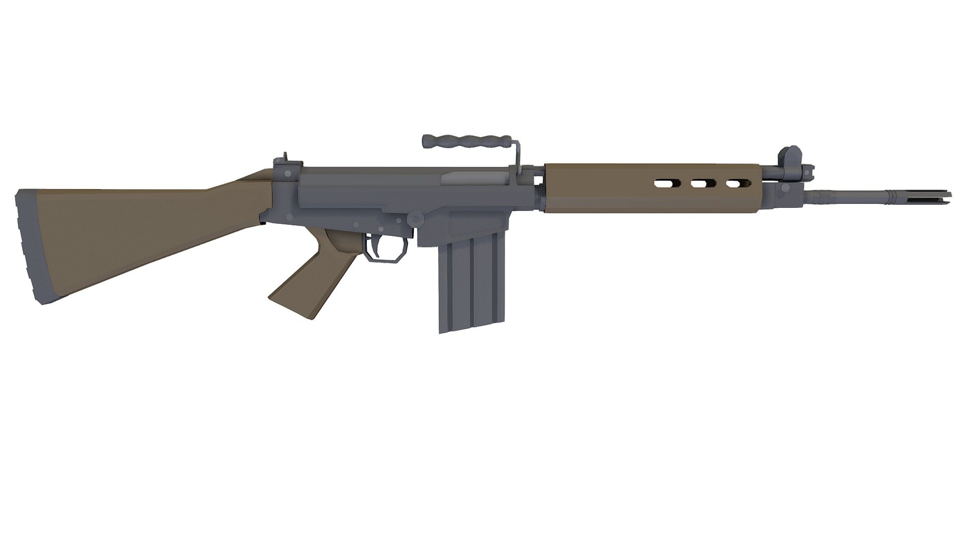 FN Fal - Low poly - 3D model by SimplHD [3218191] - Sketchfab