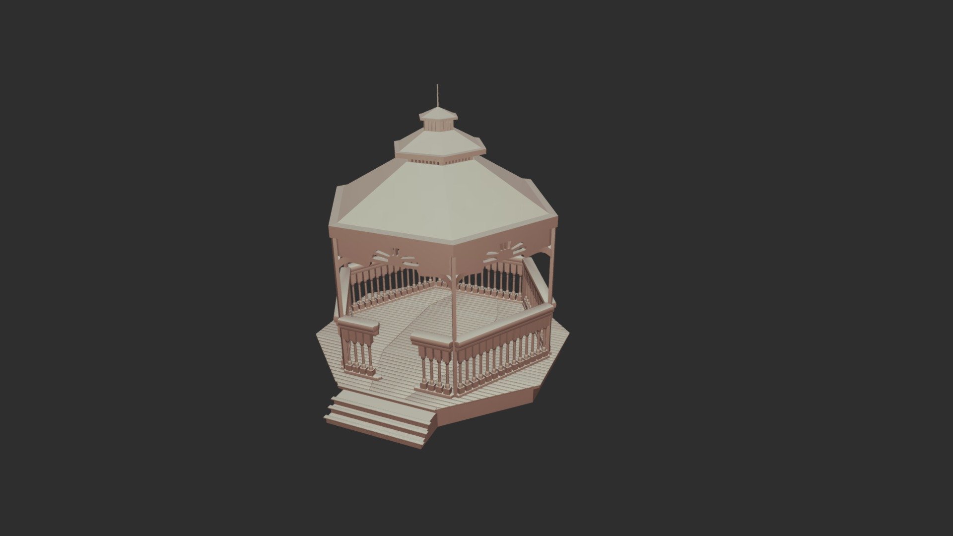 Wooden Gazebo - Download Free 3D model by Andrew Weems (@andrewweems ...